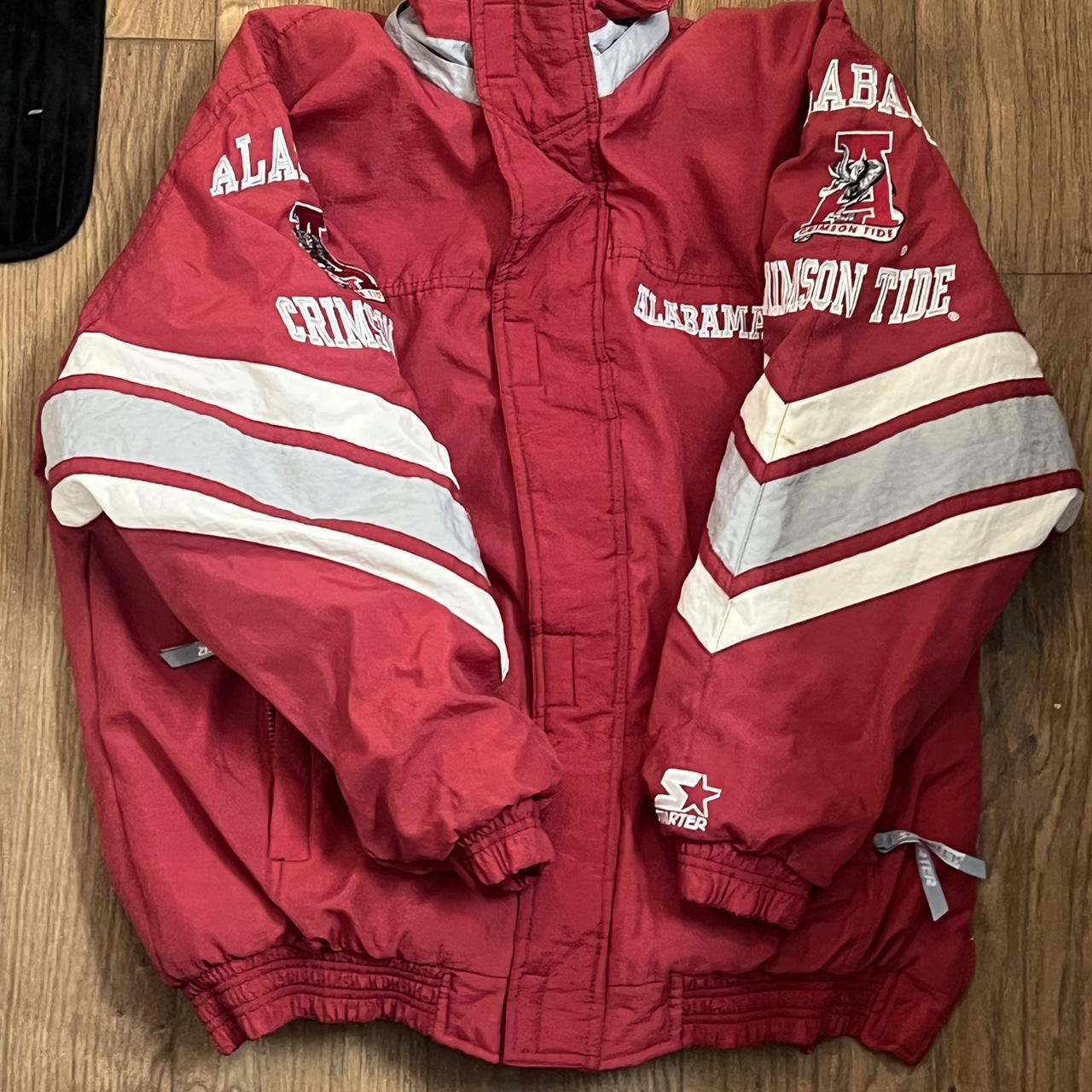 Crazy Alabama starter jacket Small stain on sleeve... | Depop