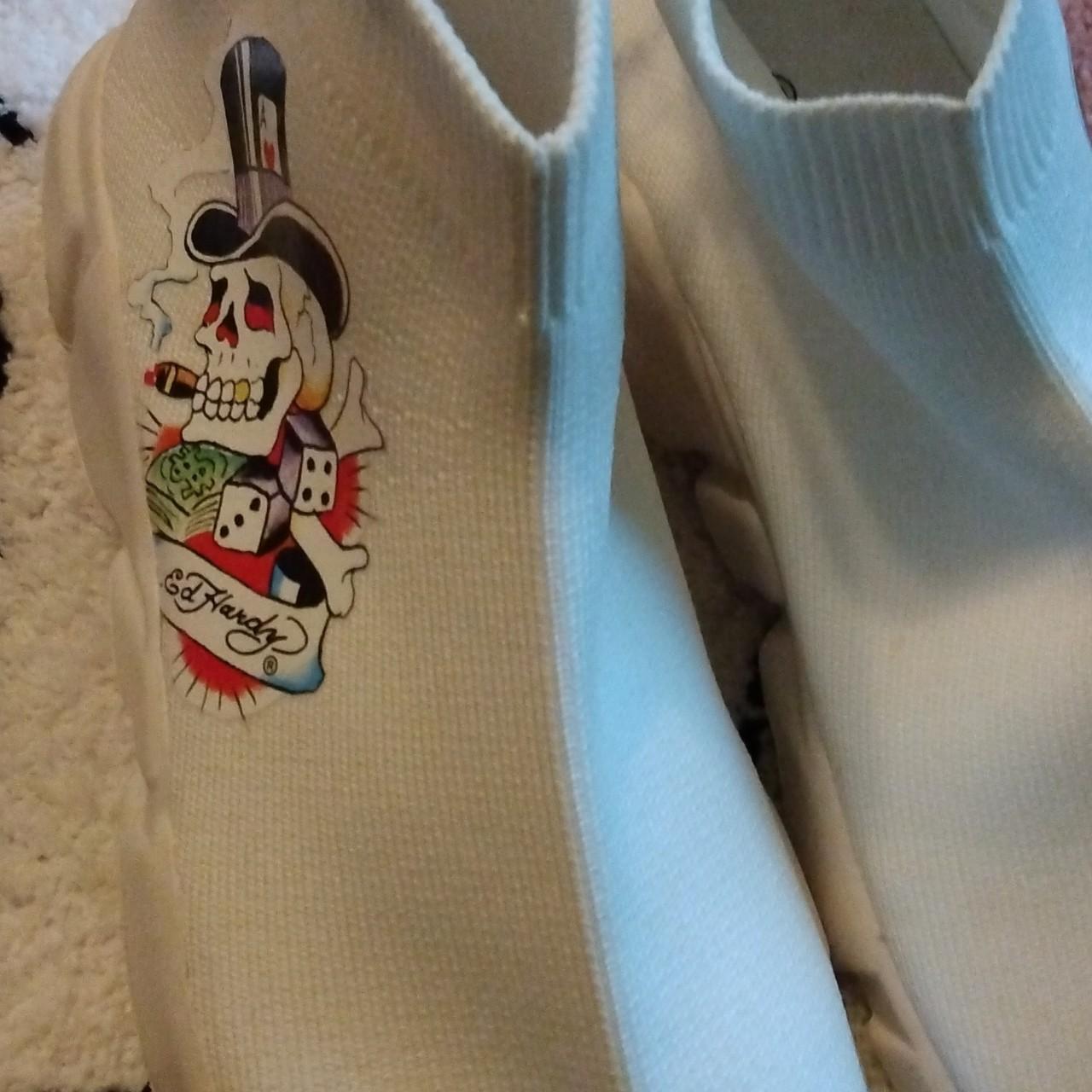 ED Hardy sock shoes size 10 new Box 86 - Depop