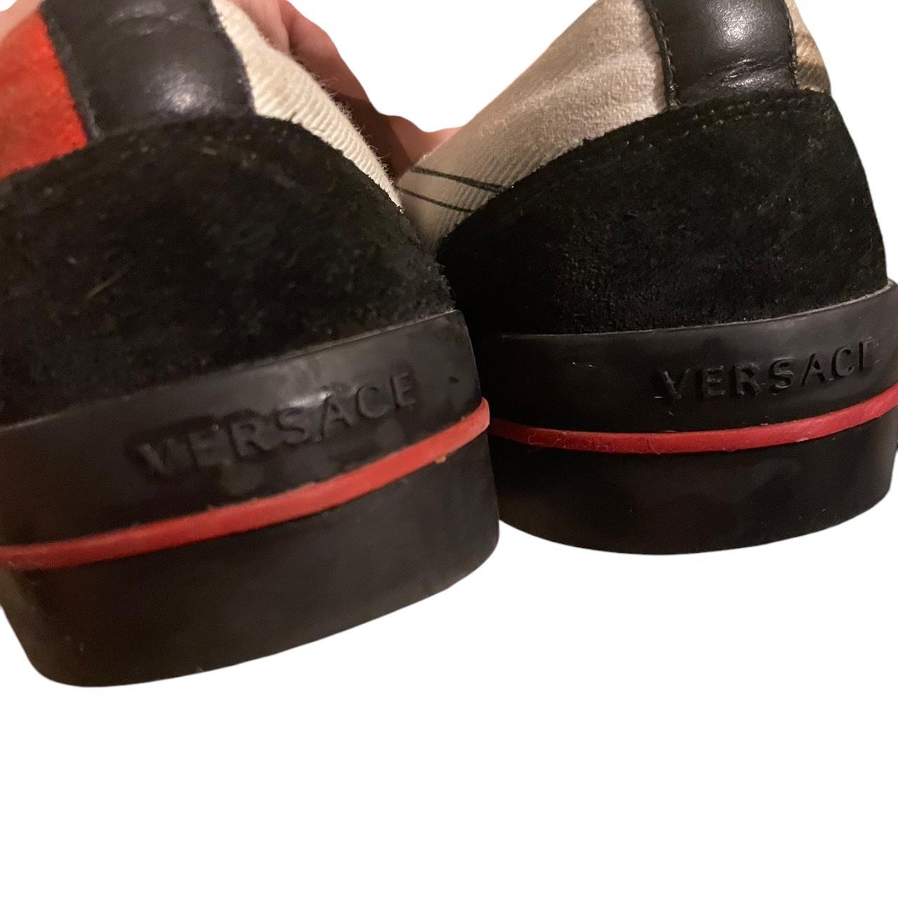 Versace canvas in far condition more like a vans... - Depop