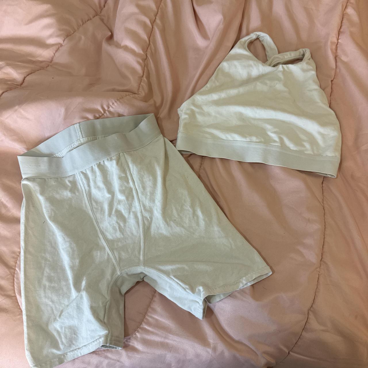 White skims dupe short set | Depop