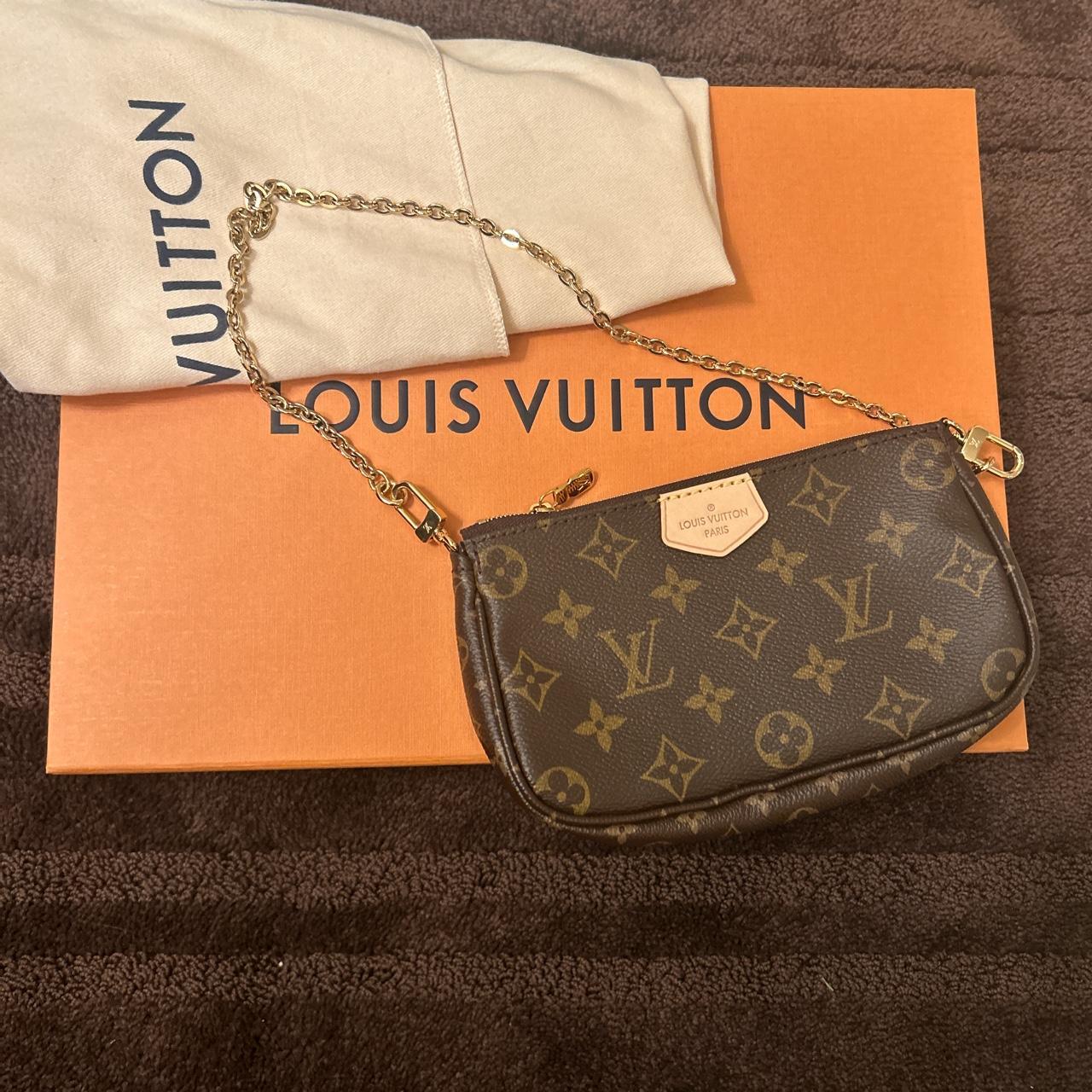 Brand new mini Louis Vuitton purse with chain strap-... - Depop