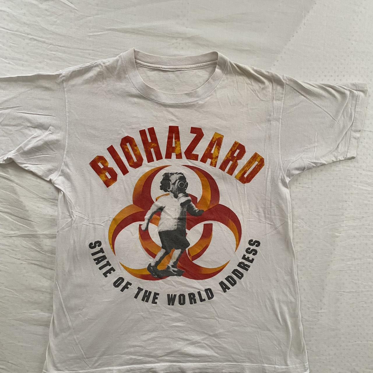 Biohazard shirt No tag. Somewhere between xl and... - Depop