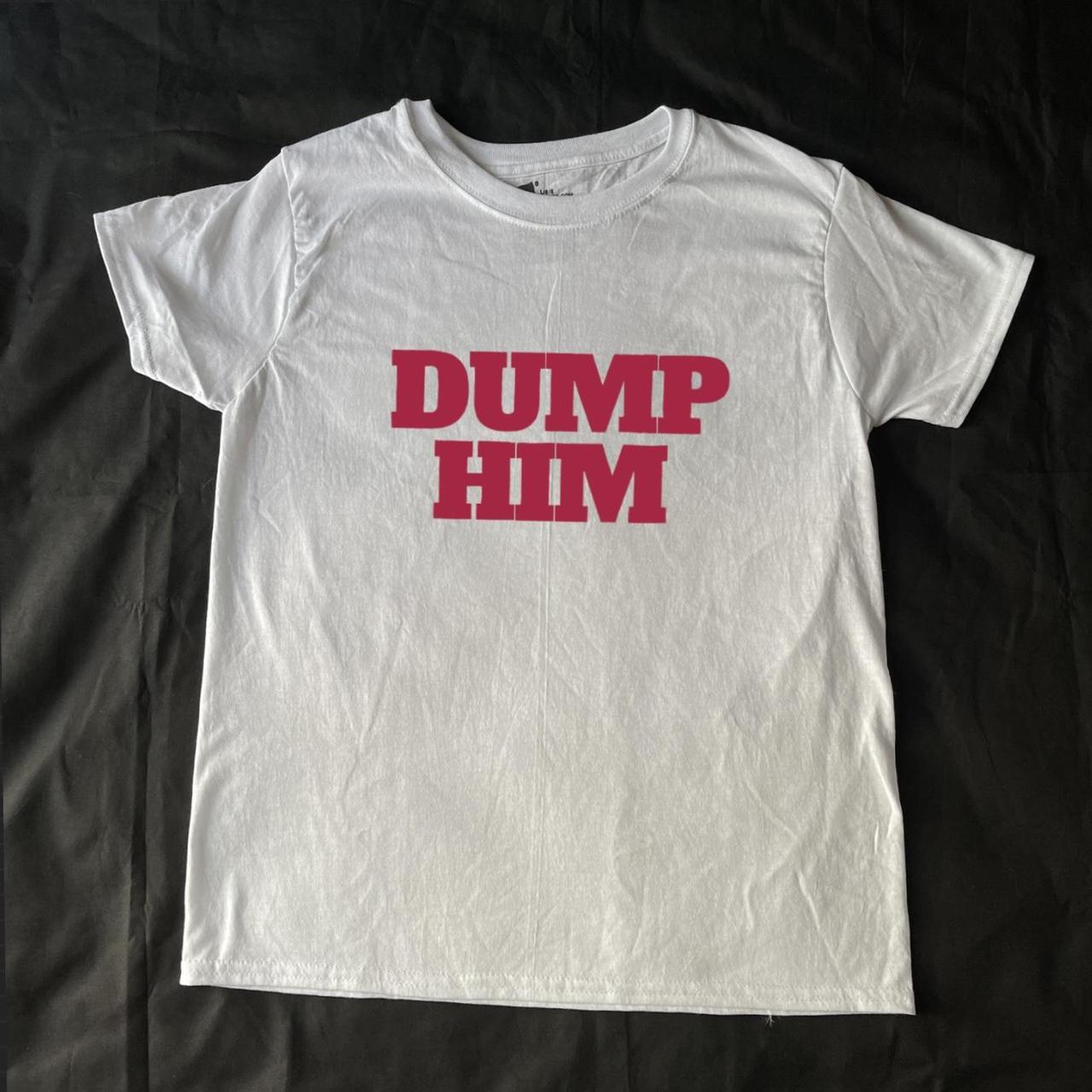 Pink Dump Him Tee Size: boys large (fits women’s... | Depop