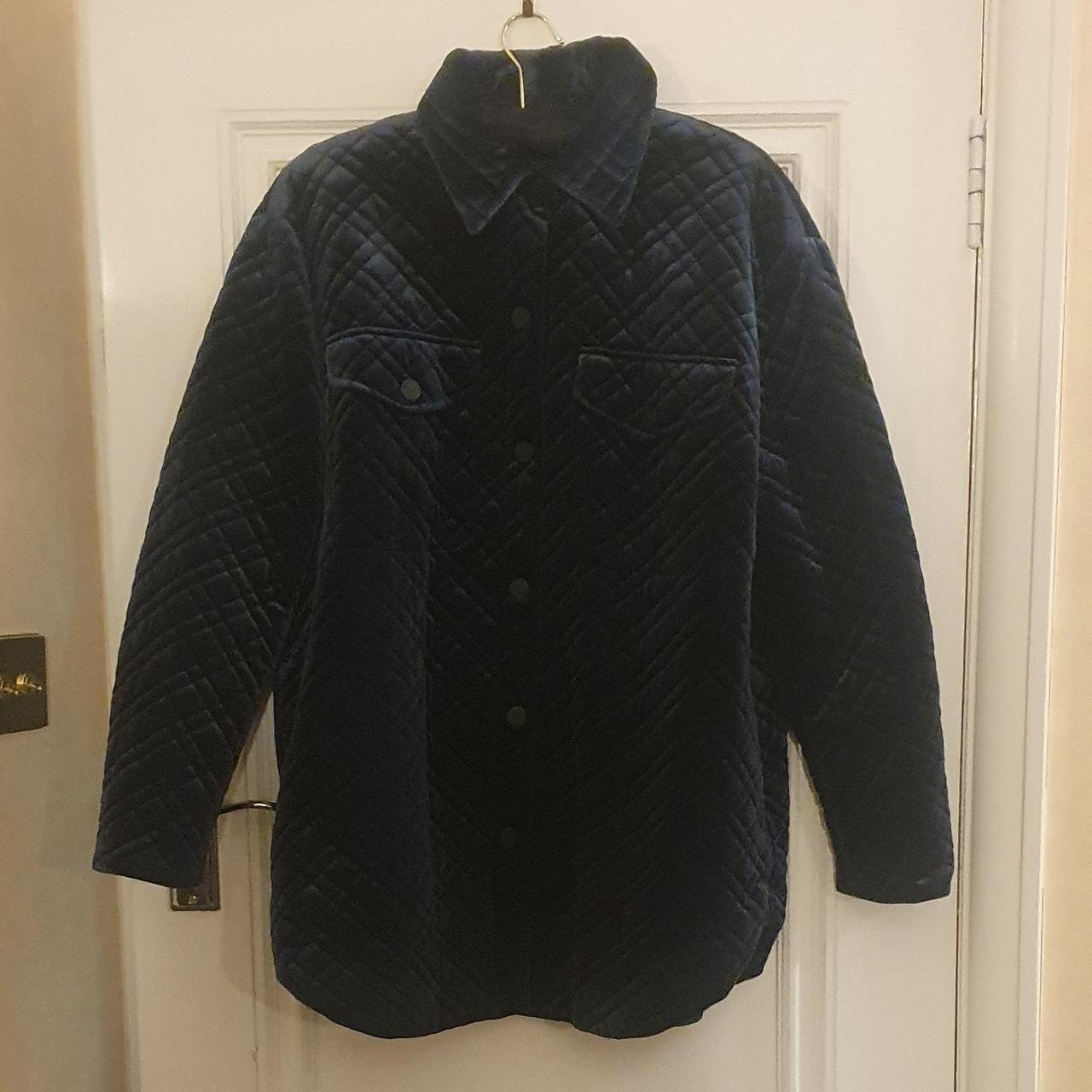Marks and Spencer's navy shacket/jacket Size 14 In... - Depop