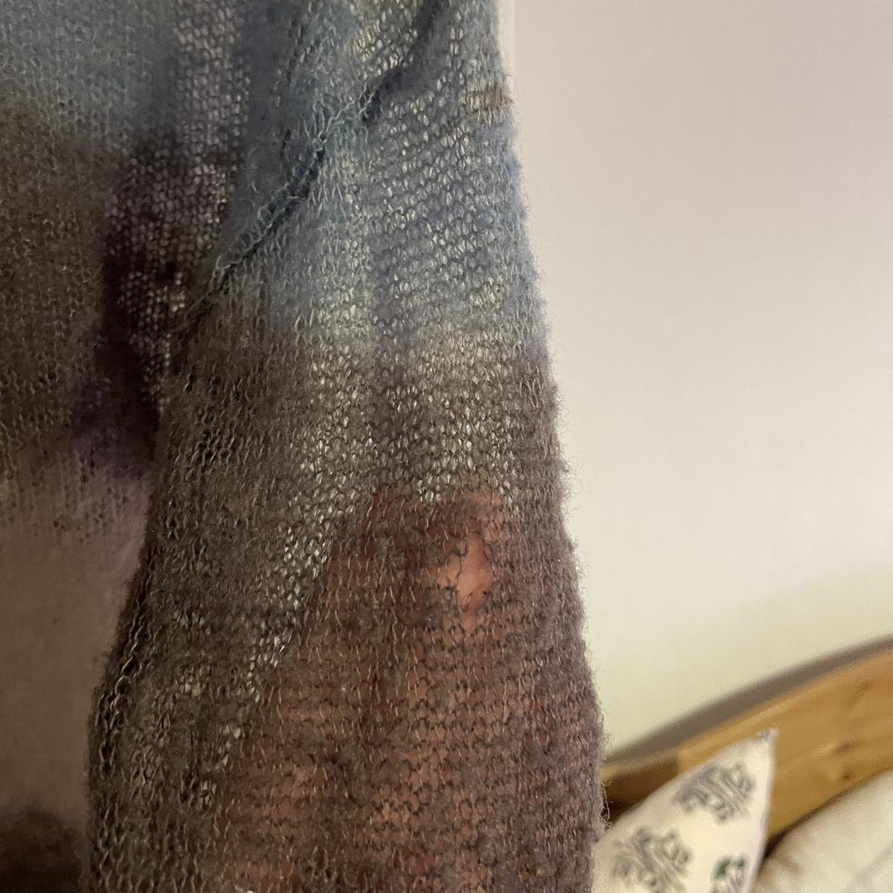 Weekday sheer jumper top obre, small snag. Love the... - Depop