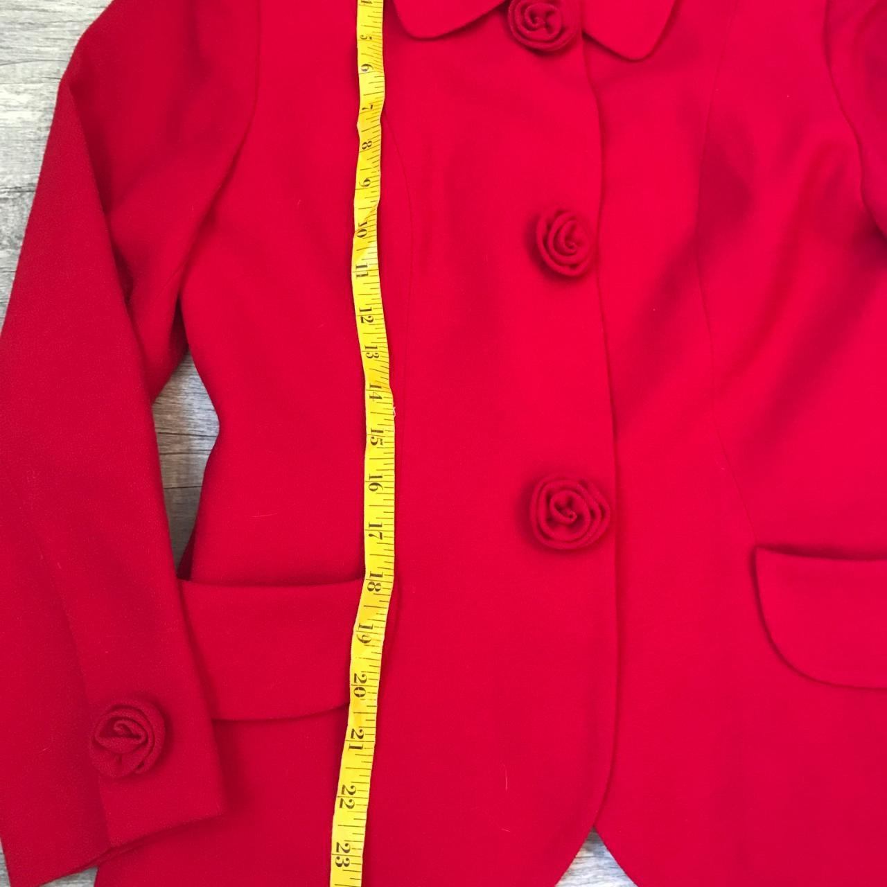 100% wool the lining is 100% acetate. Buttons and... - Depop