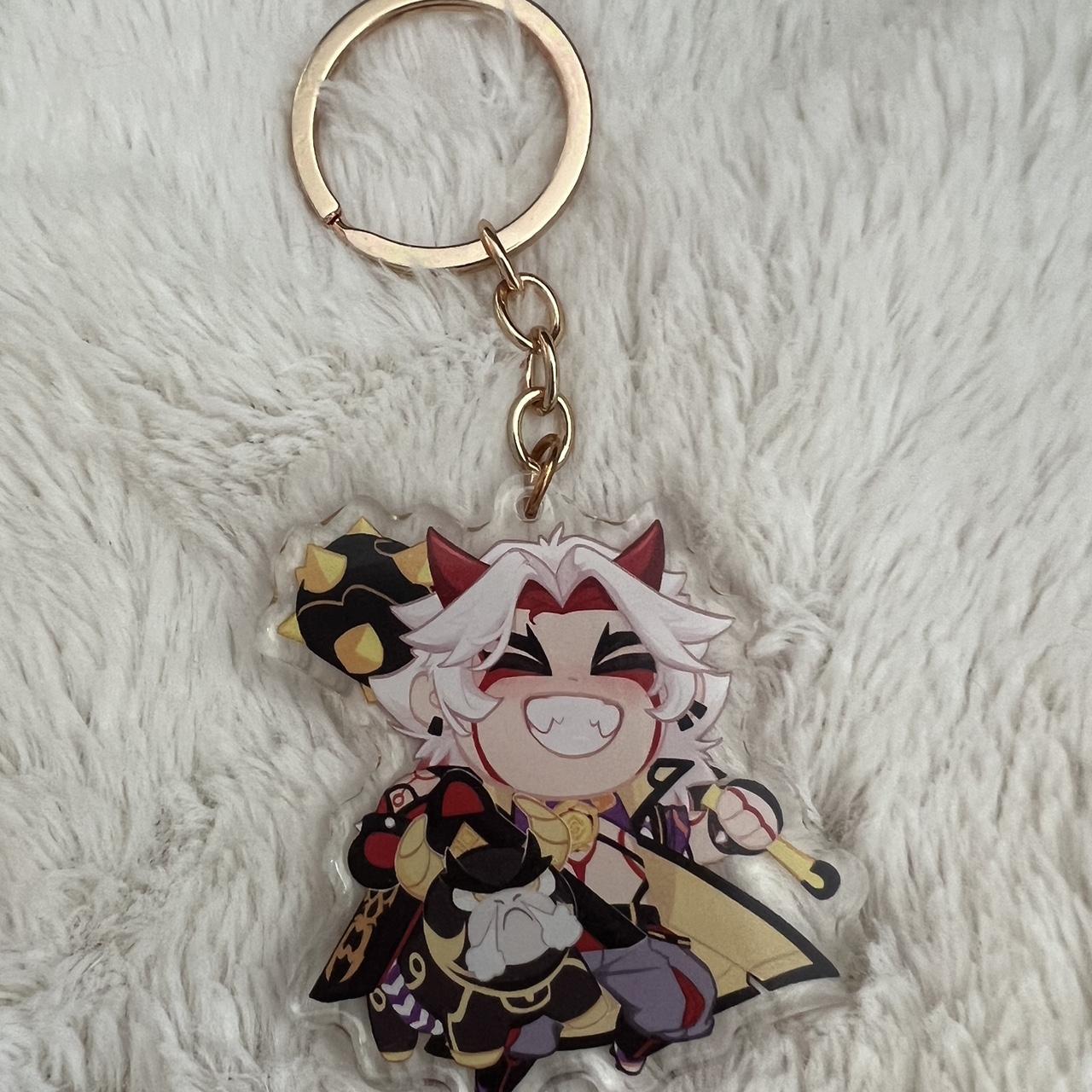 🐰 Genshin Arataki Itto Keychain 🐰 perfect condition... - Depop