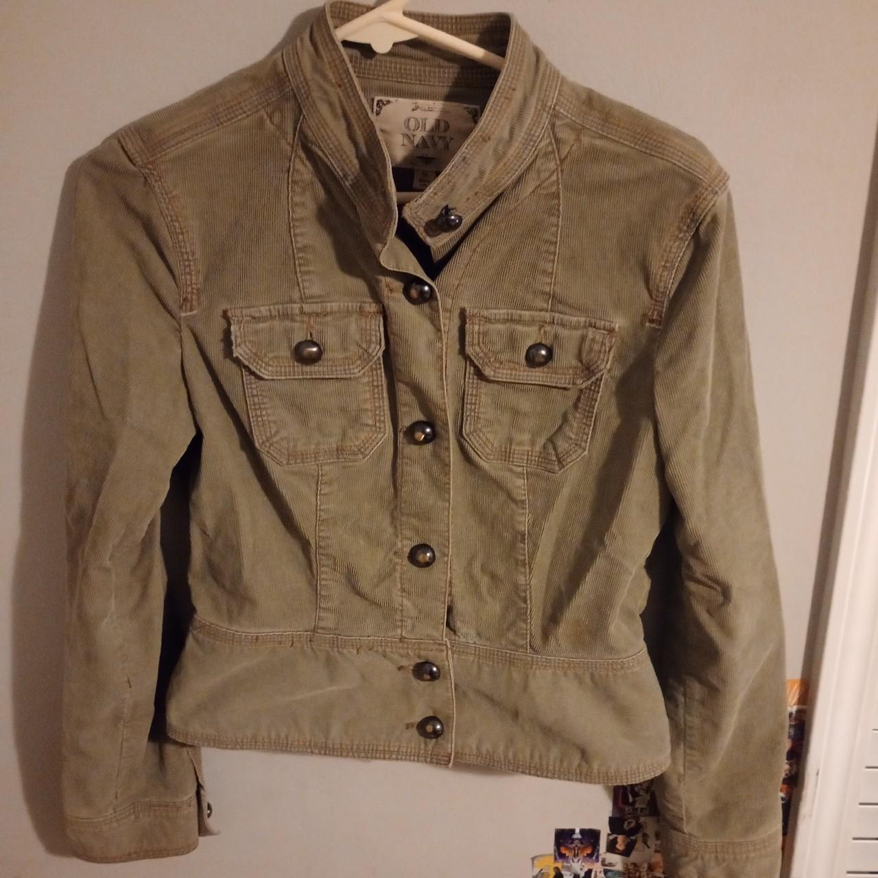 Vintage old navy button down corduroy jacket #2000s... - Depop