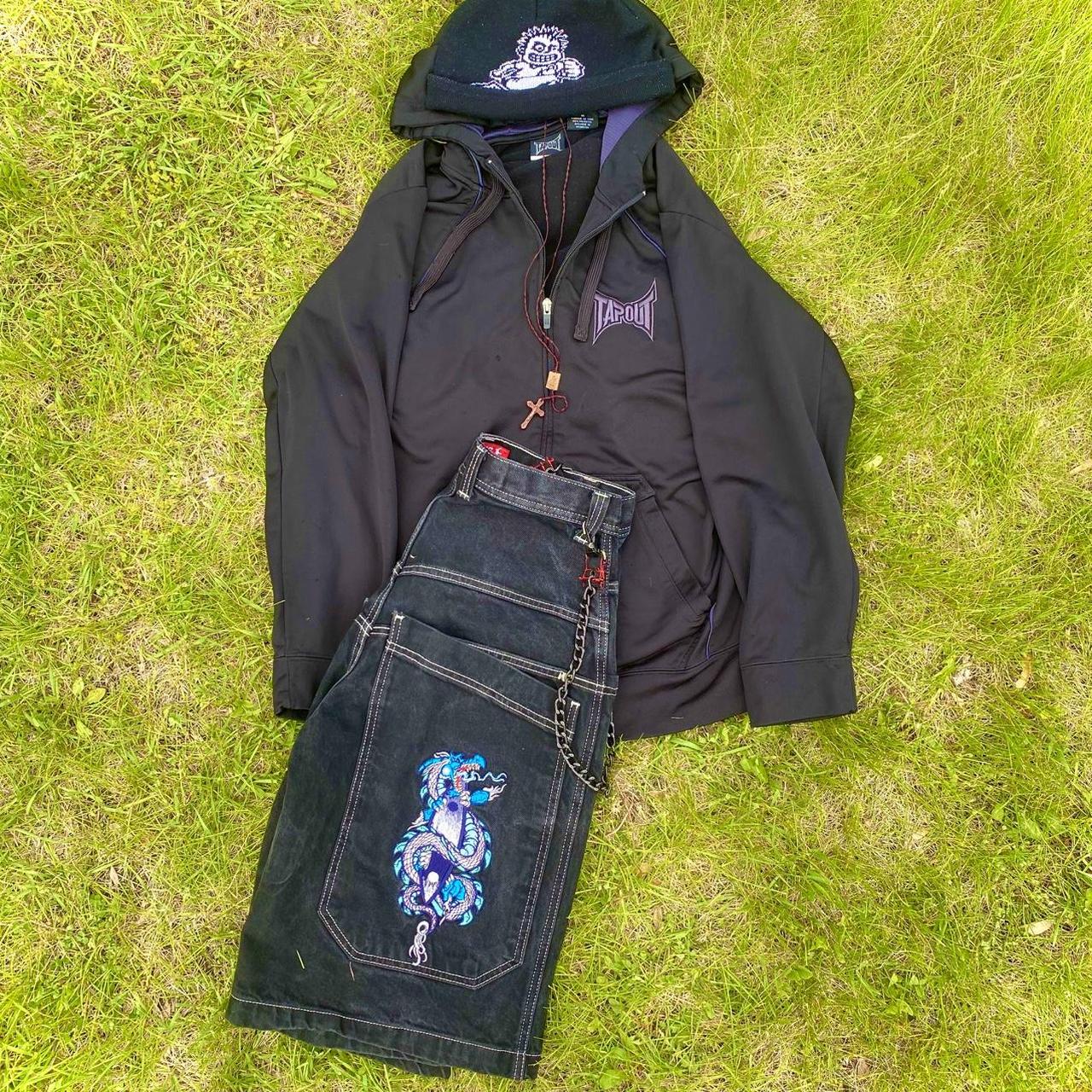 Vintage TAPOUT Nylon Gym zipup 🥊 Size... | Depop