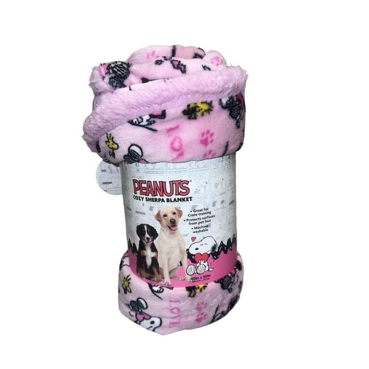Peanuts Snoopy Valentine Pink Heart Sherpa Cozy Pet... - Depop