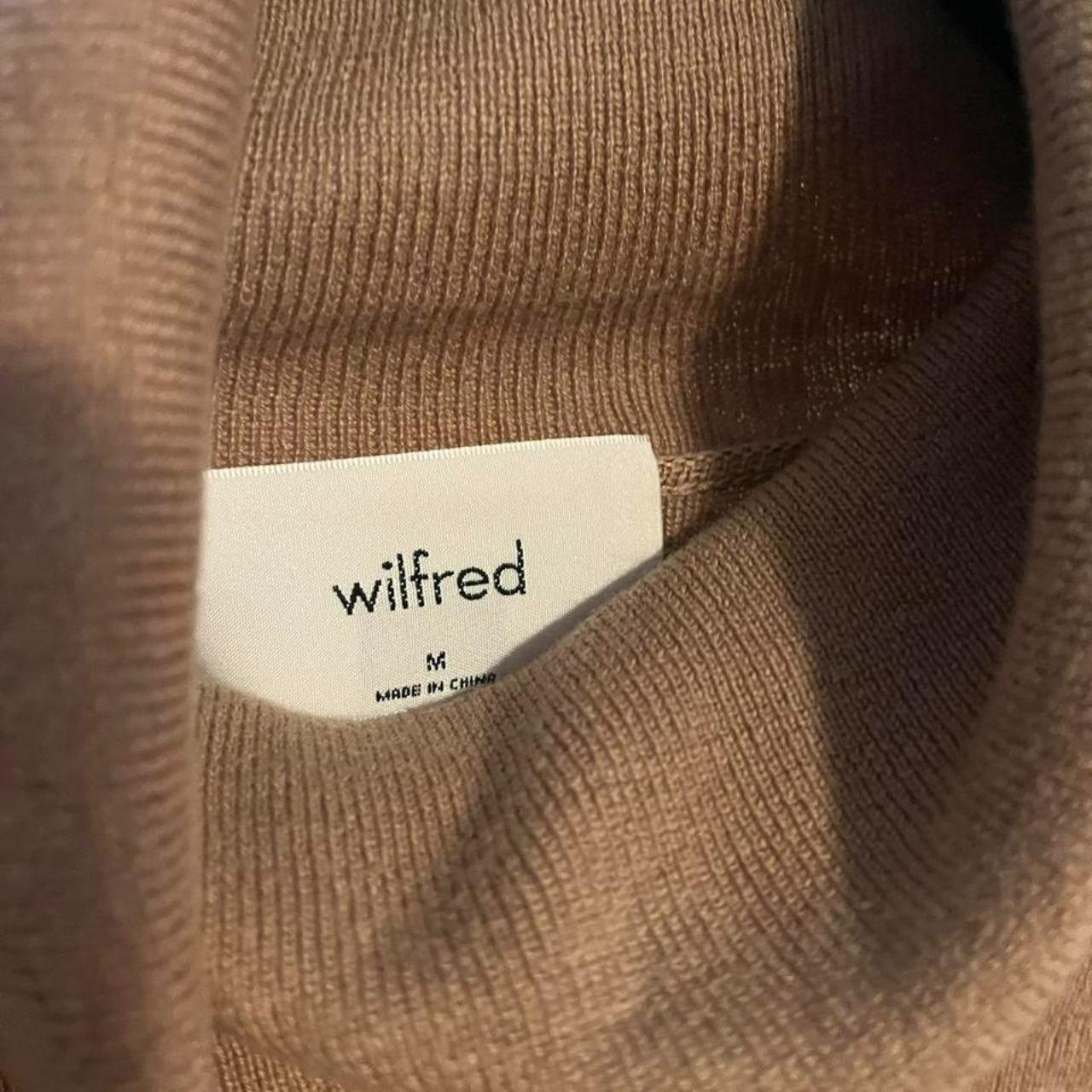Wilfred Medium camel cropped turtle neck... - Depop