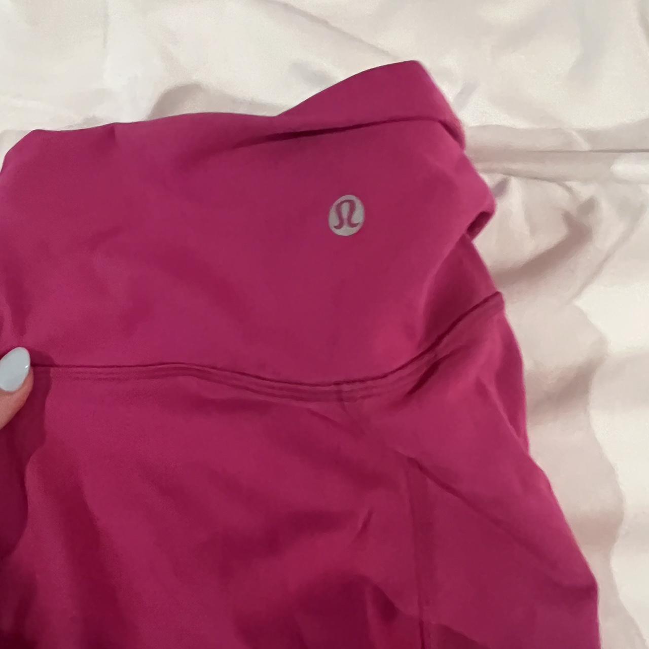 pink lululemon leggings size 8, length is 25 (no... - Depop