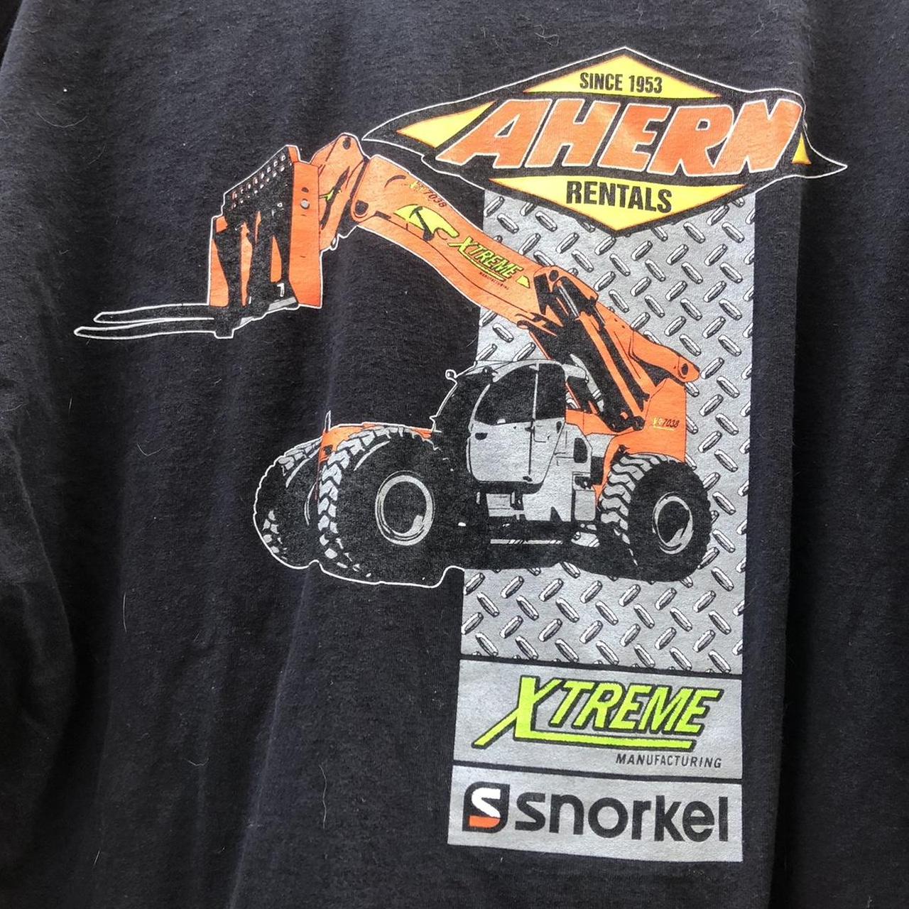 🔮 AHERN Rentals Vintage graphic print black T-shirt... | Depop