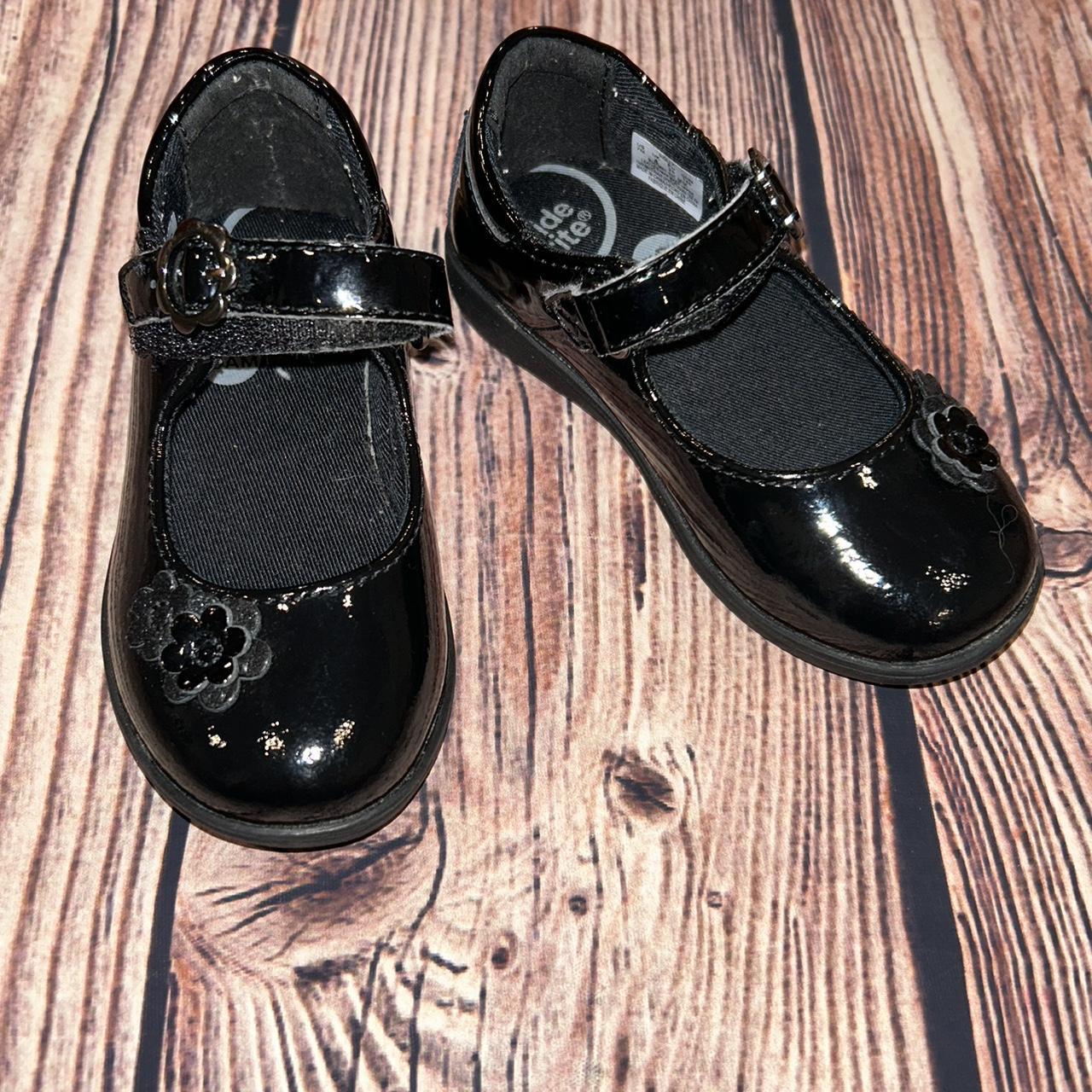 Gently worn stride rite black patent leather “... - Depop