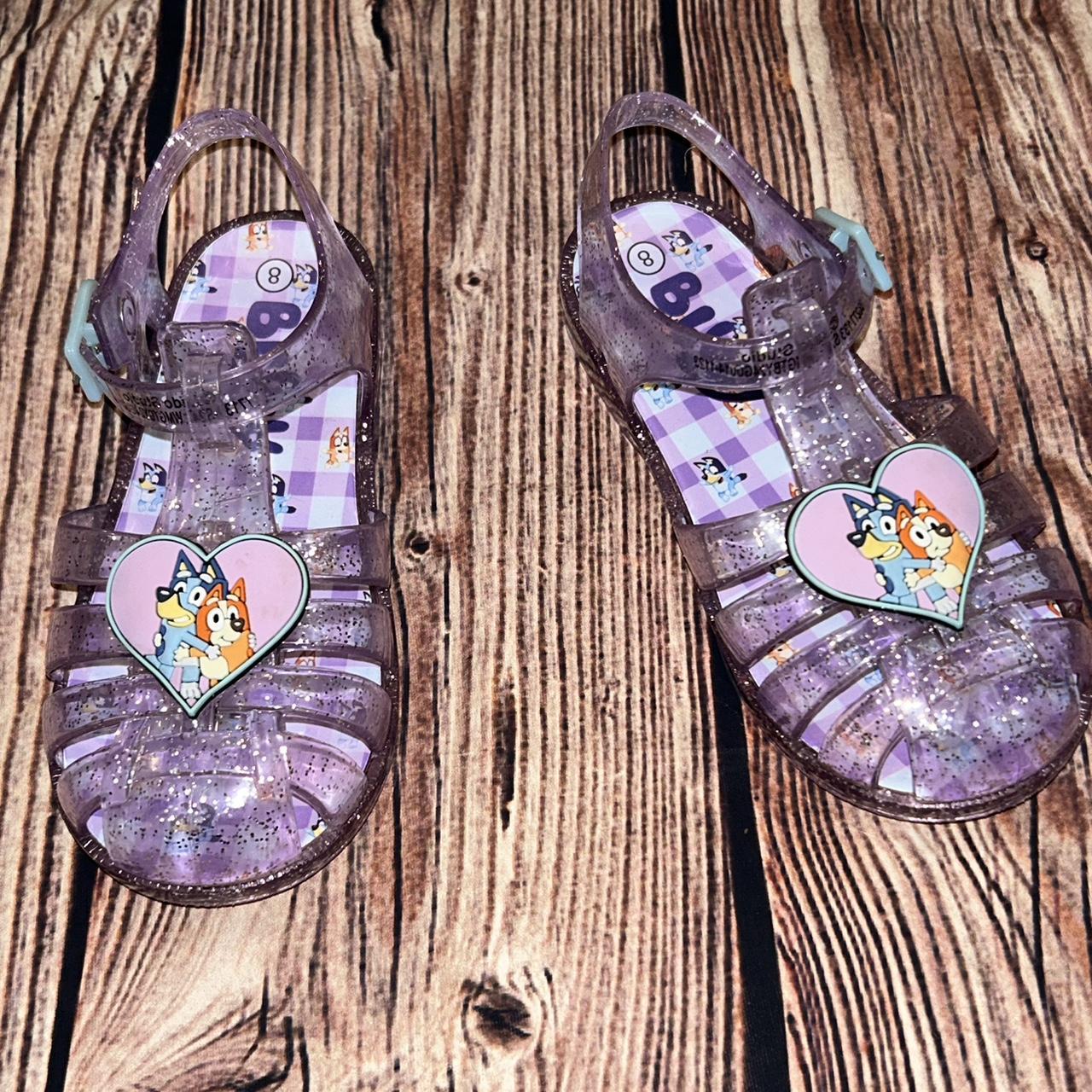 NWOT Bluey jelly sandals. Size 8. - Depop