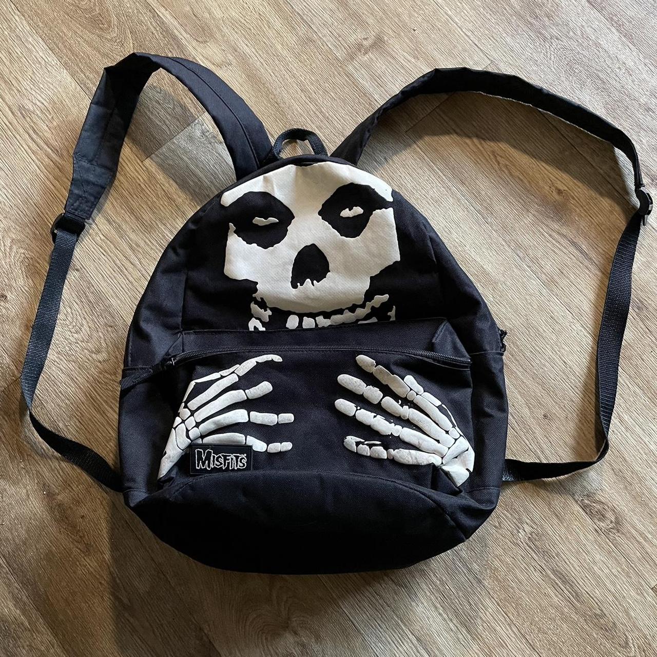 Misfits backpack skeleton graphic 2013 misfits... - Depop