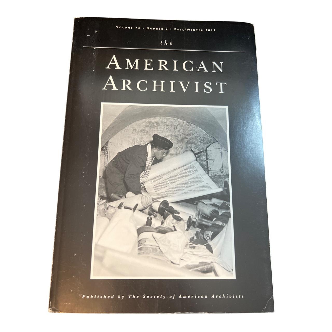 The American Archivist Volume 74 No. 2 Fall/Winter... | Depop