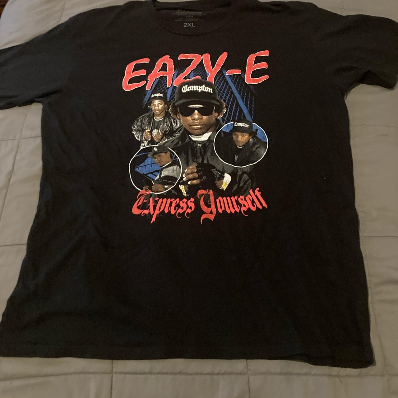 y2k EAZY E TSHIRT PUFF PRINT - Depop