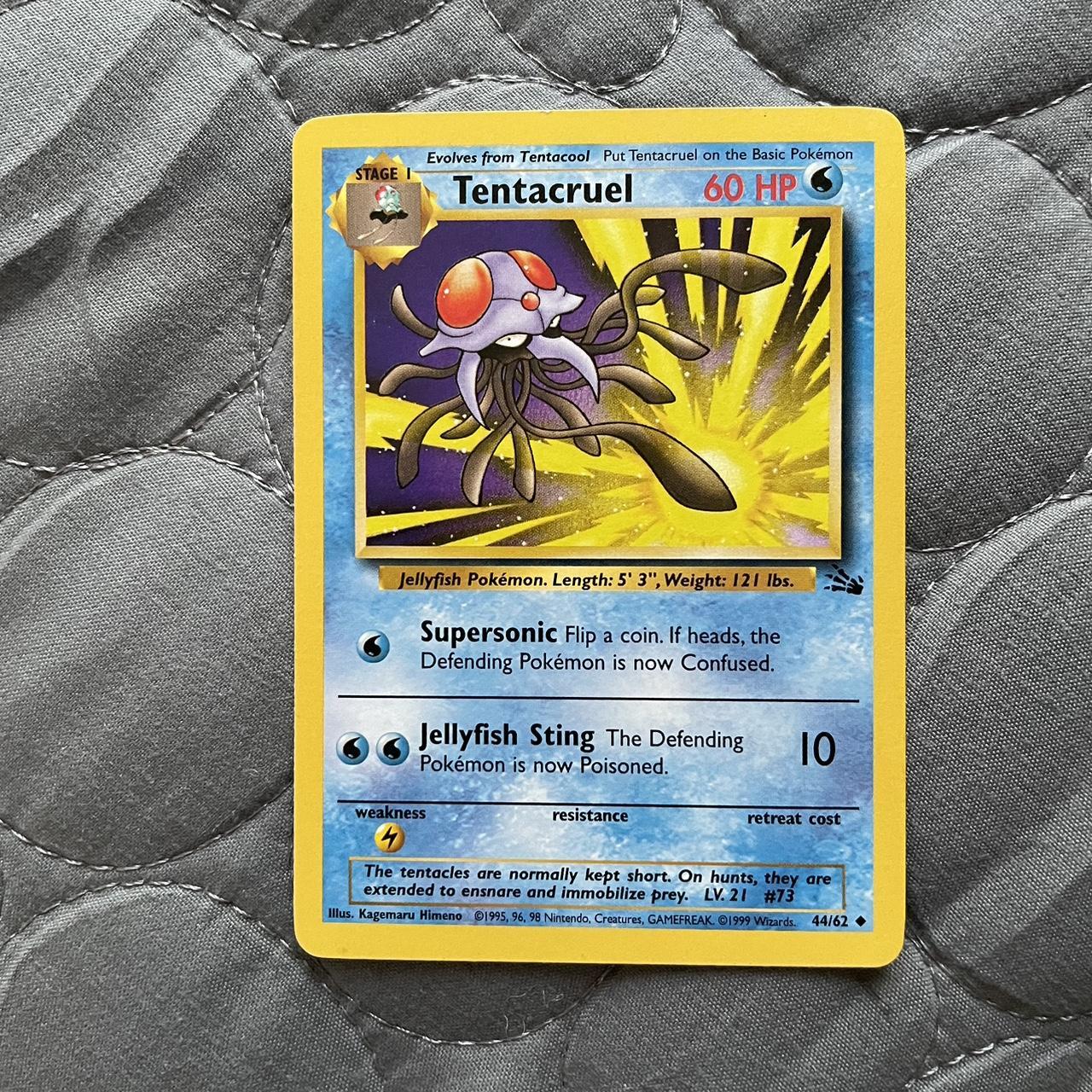 1995 Tentacruel Pokemon Card More cards on my page - Depop