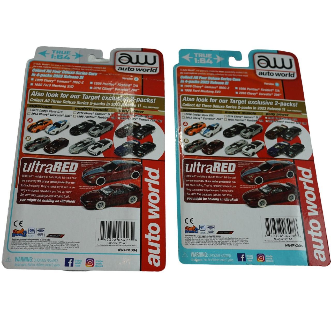 Auto World Deluxe 4-Pack 1989 Chevy 1986 Ford 1996... - Depop