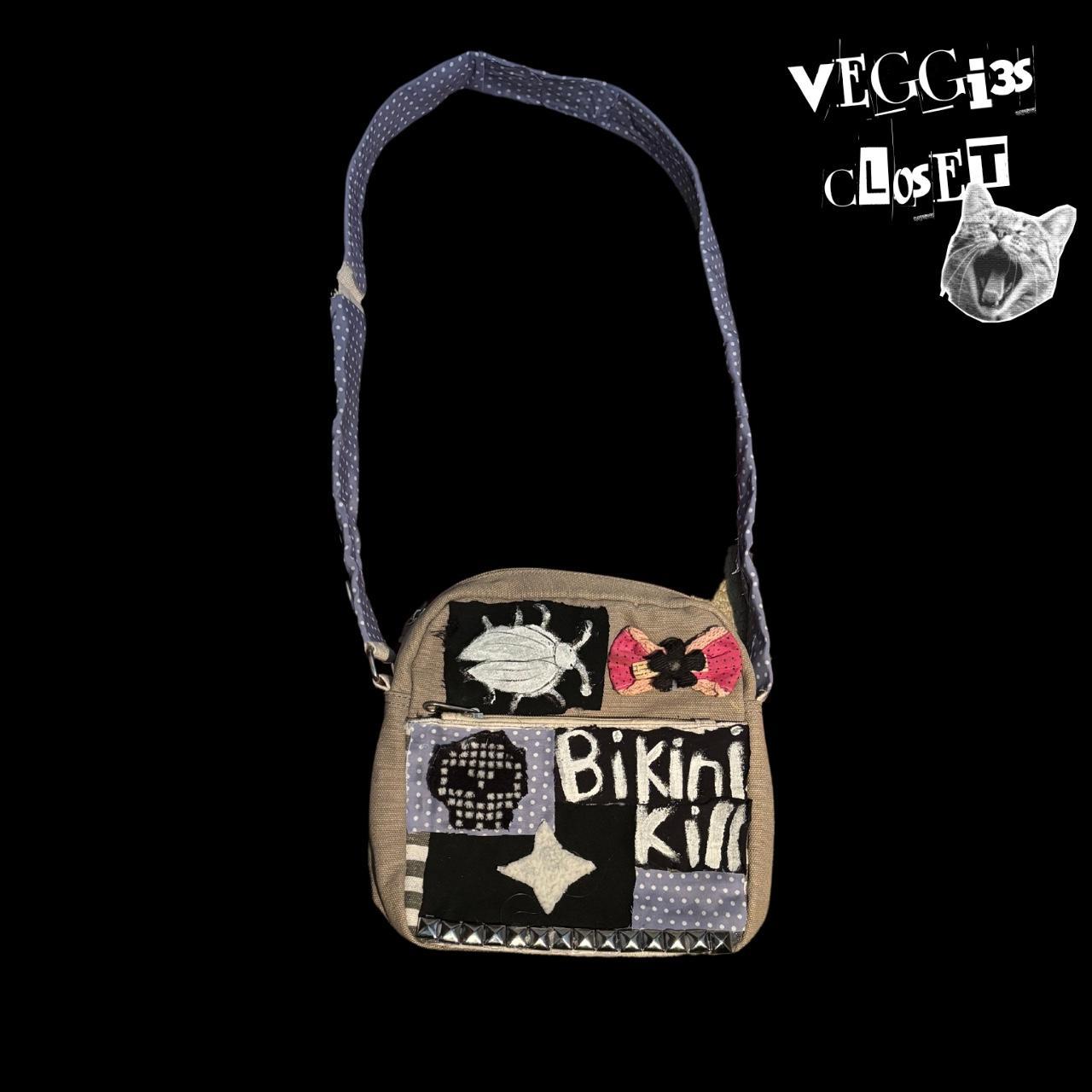 Custom bikini kill punk bag Handmade! Joy division... - Depop