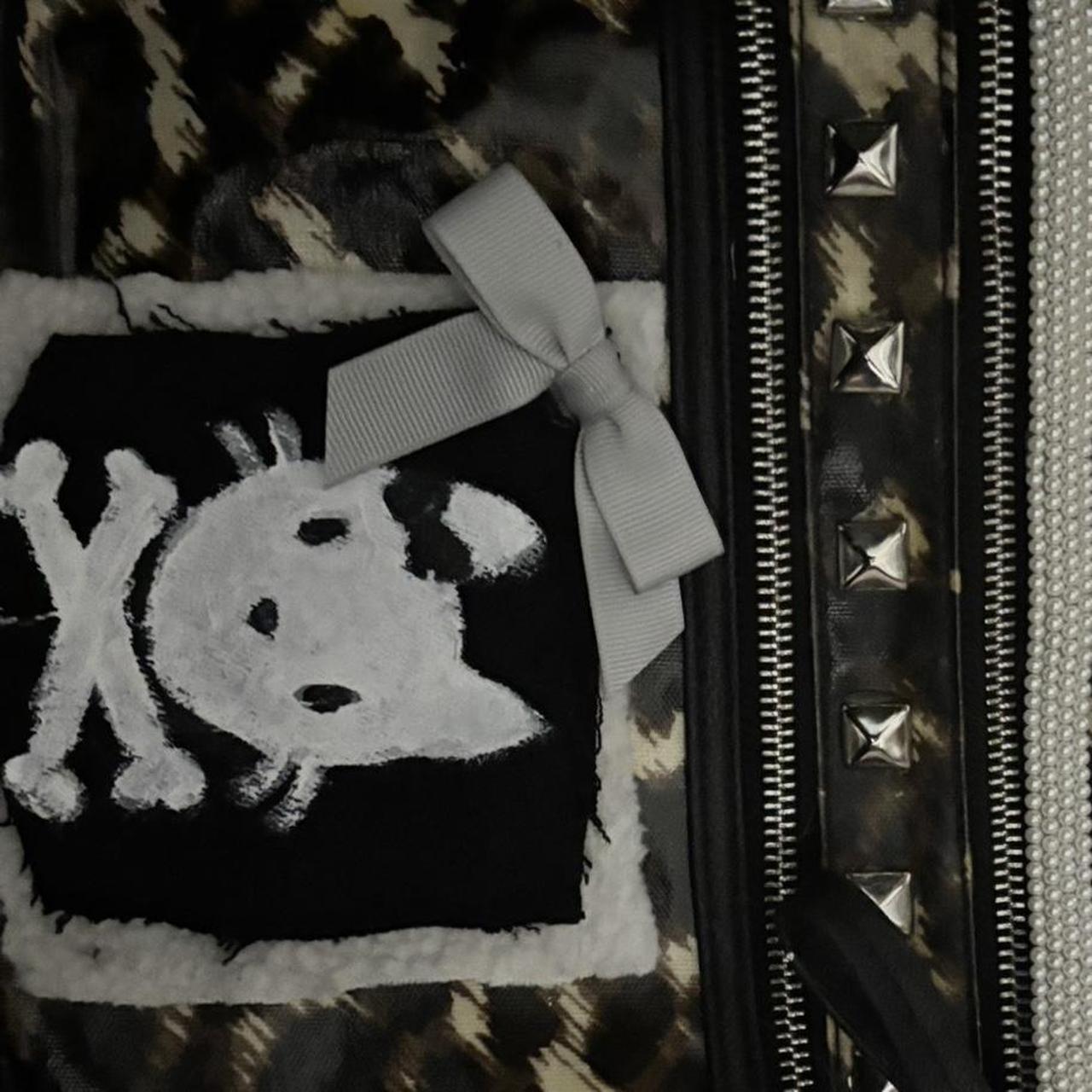 HANDMADE Black and grey Hello Kitty bag, cleaned on... - Depop