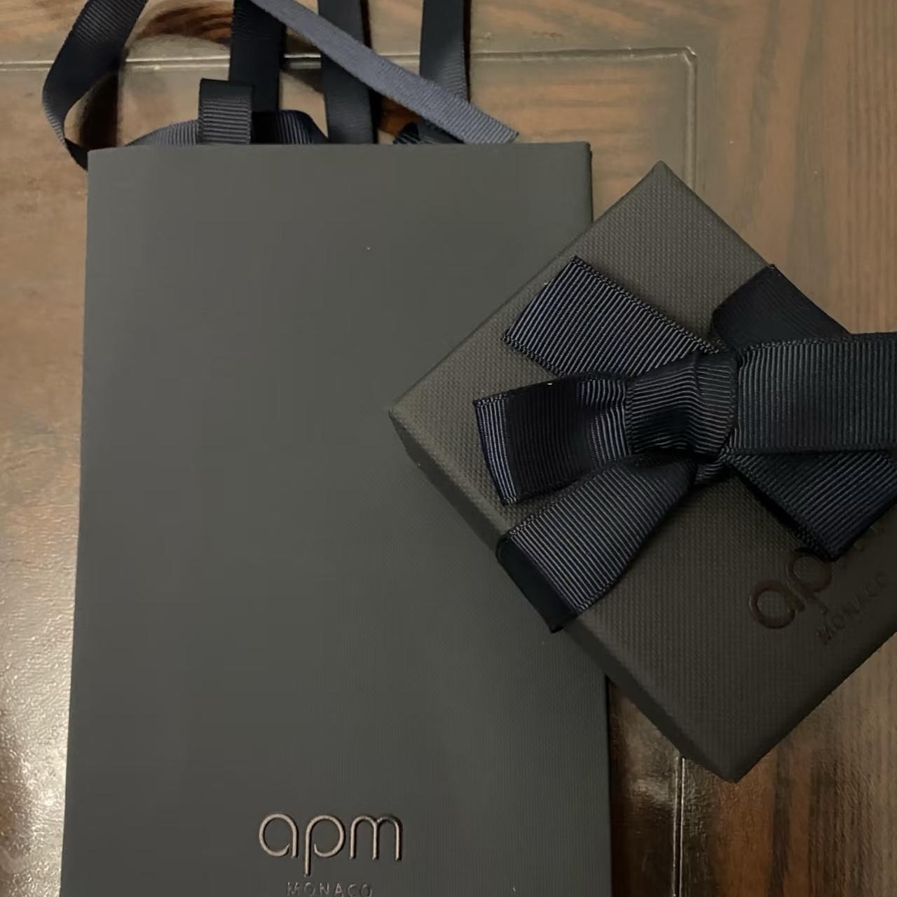 APM Monaco pearl heart hoop earrings, comes with... | Depop