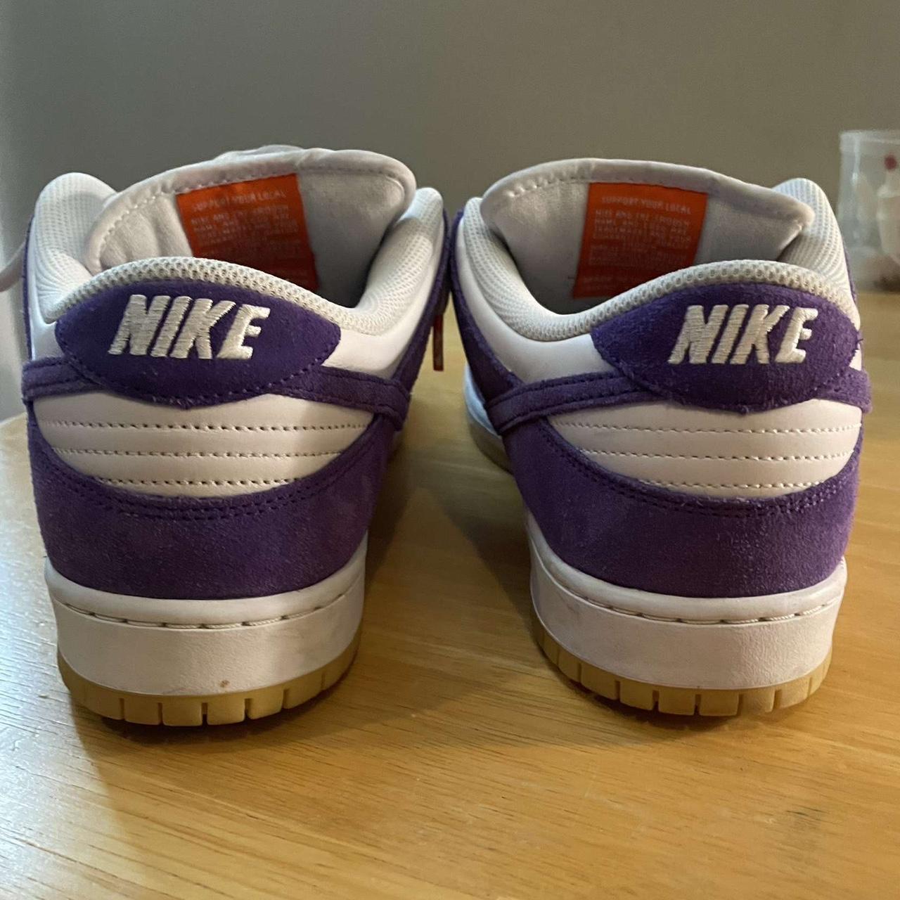 Nike dunk low sb purple suede Size 12 mens Comes... - Depop