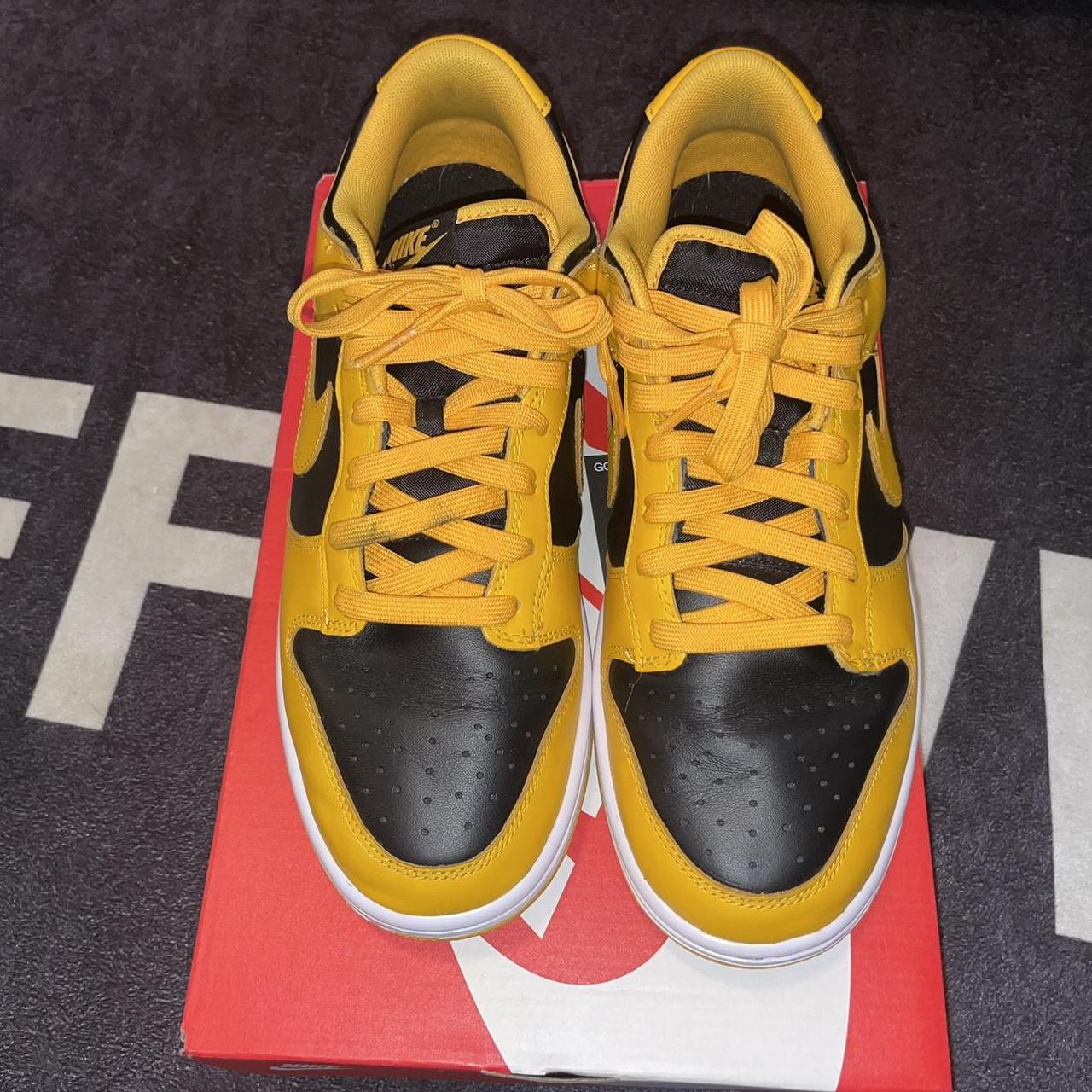 Nike Dunk Lows “Golden Rods” fairly worn 8/10... - Depop