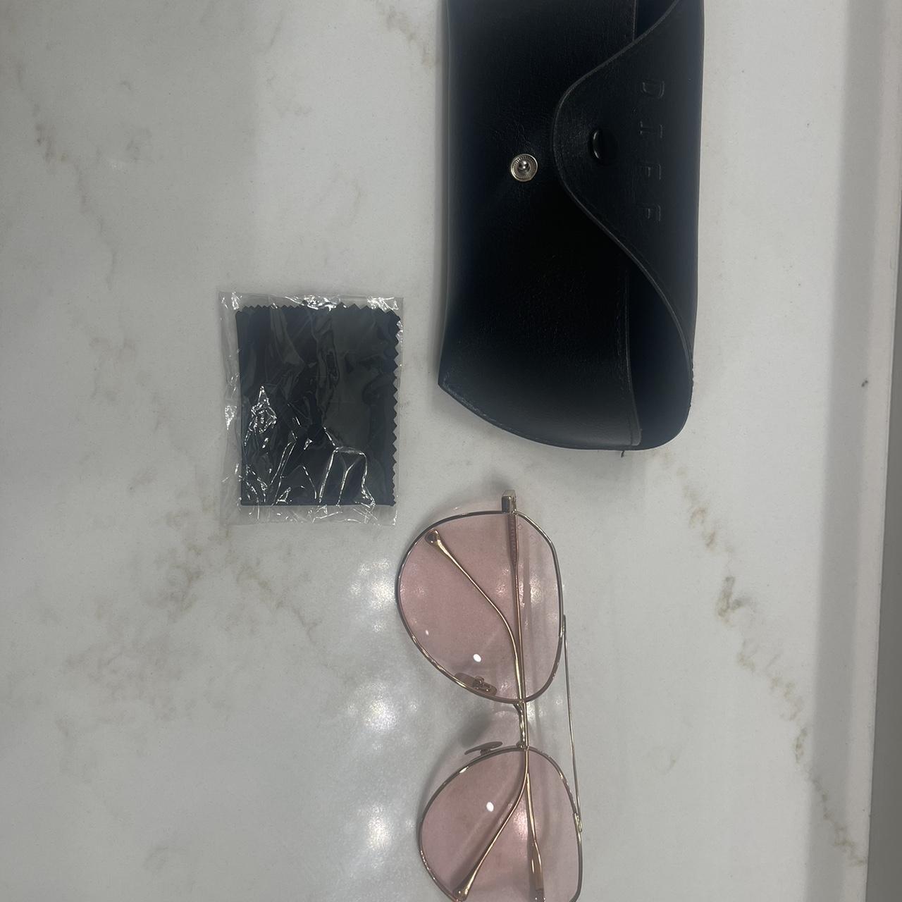 Diff Glasses, light rose tint, great condition never... - Depop