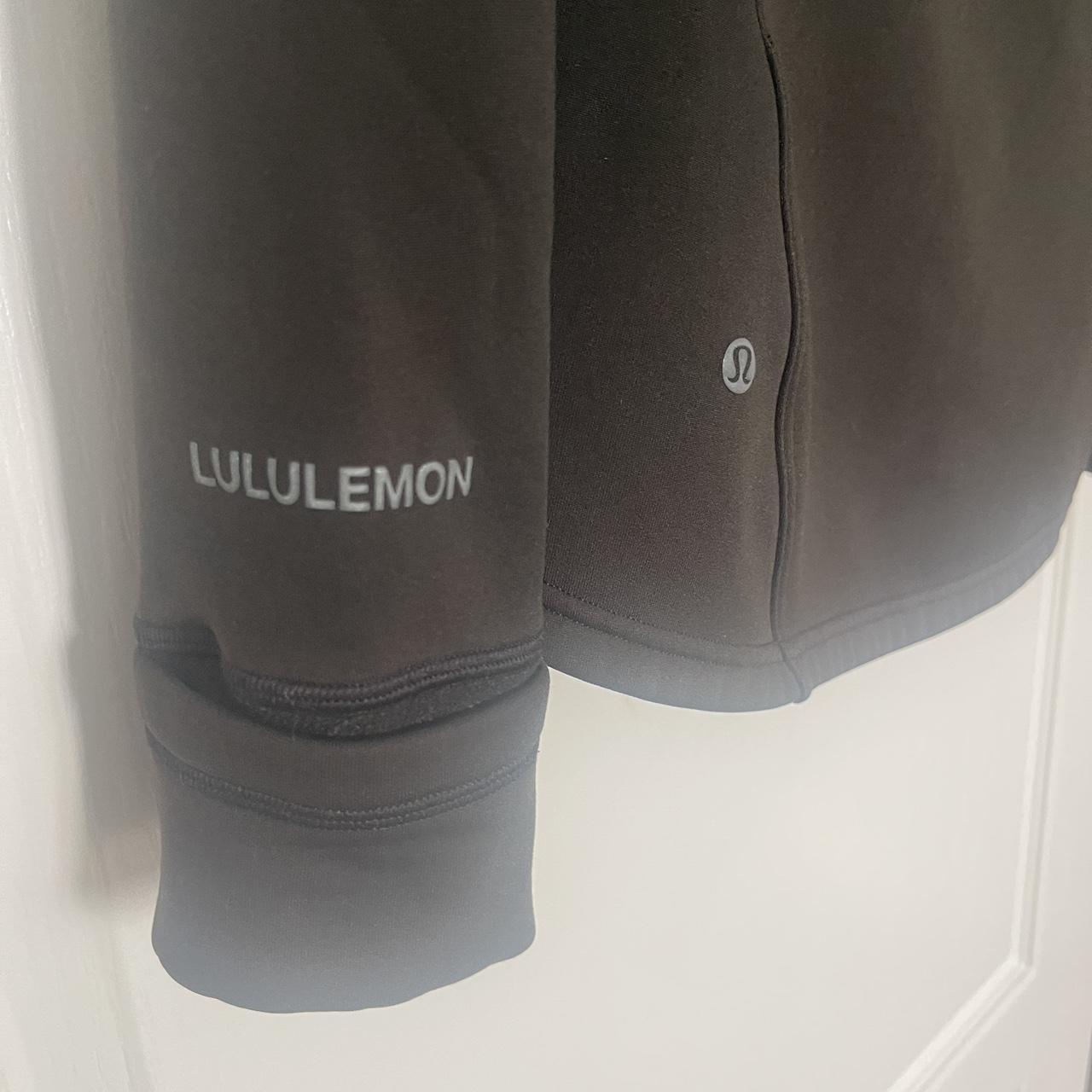 Lululemon Zip Up Jacket. Evenly Faded Black. Still... - Depop