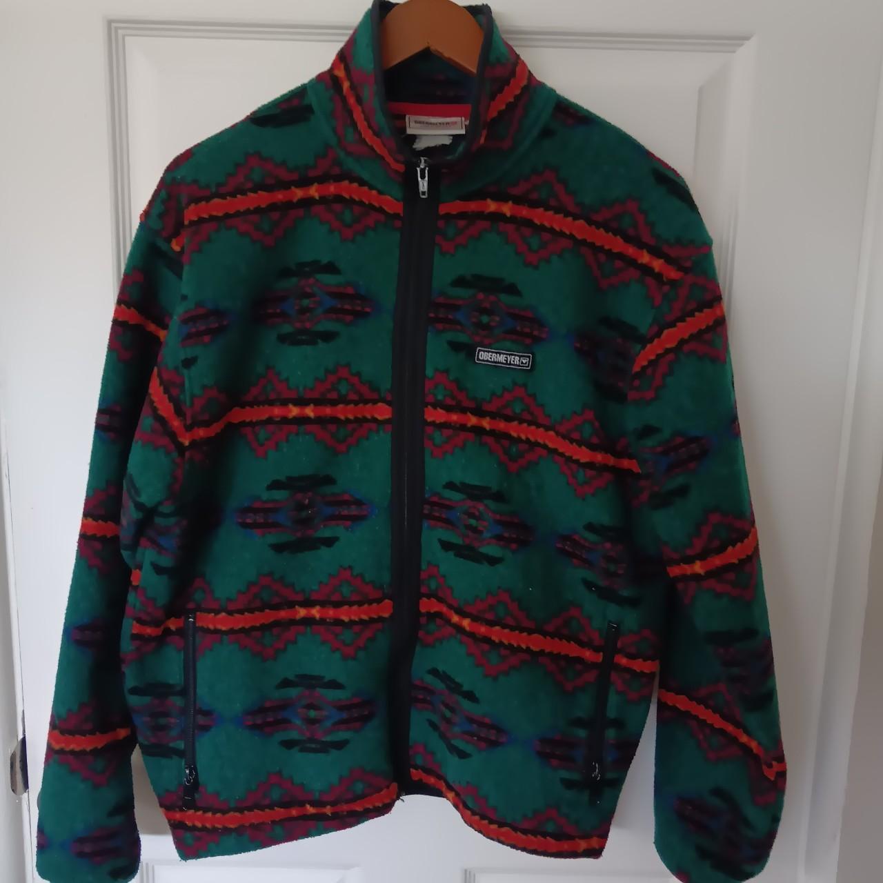 Vintage obermeyer full zip fleece jacket size tag... - Depop