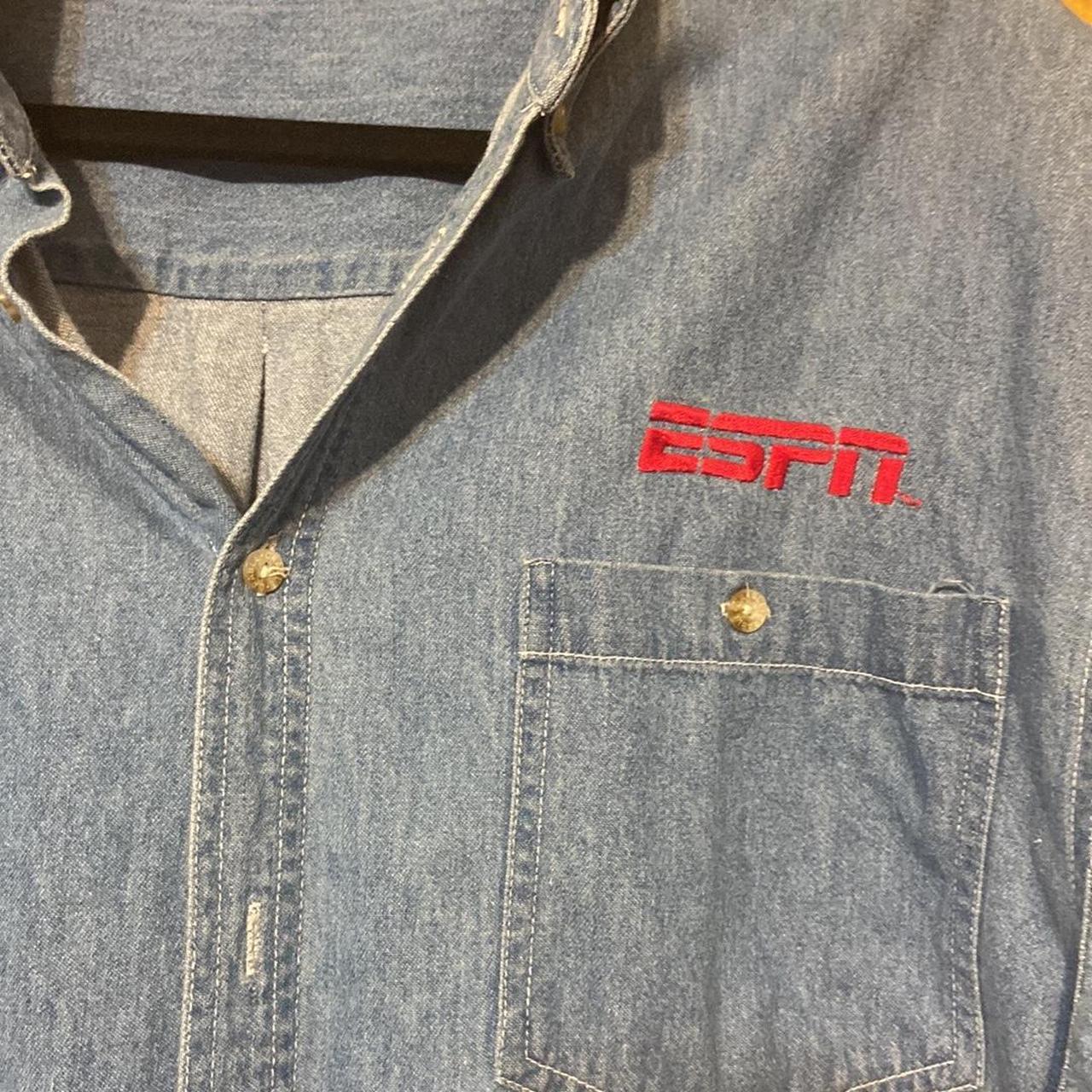 ESPN Denim Shirt Large Never Worn - Depop