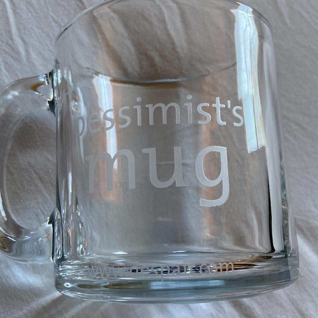Pessimist’s mug. Half empty. Despair.com. Excellent w - Depop