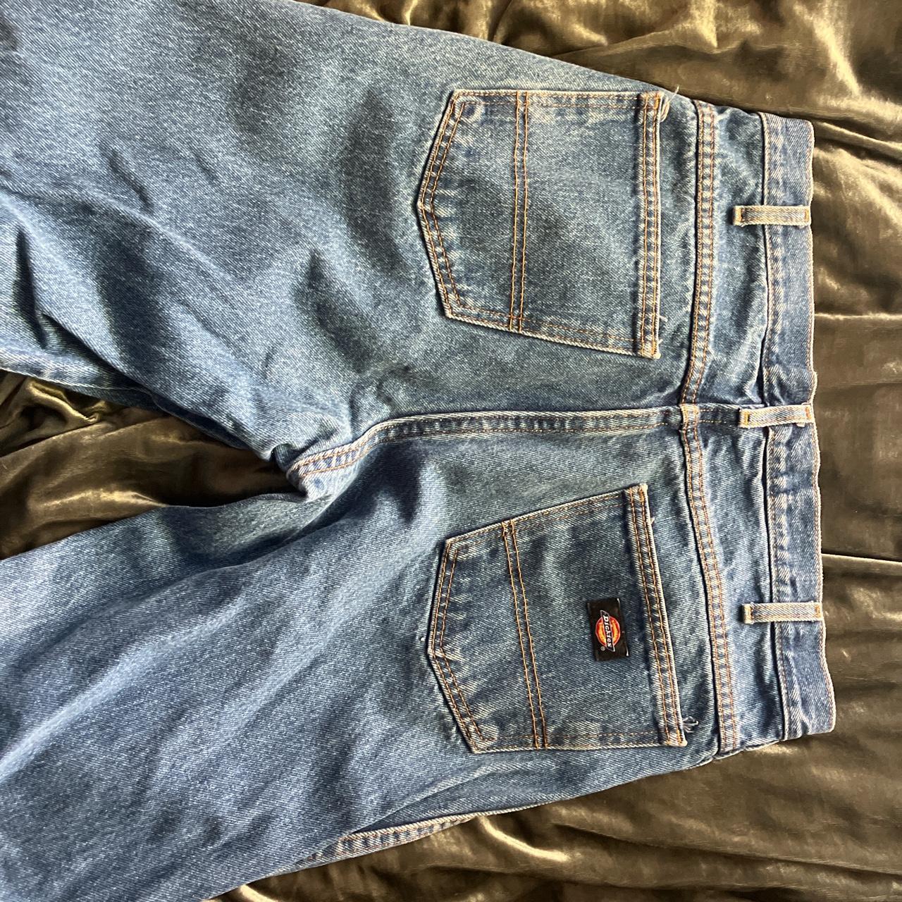 Dickies Jeans 34x36 Perfect condition with nice knee... - Depop