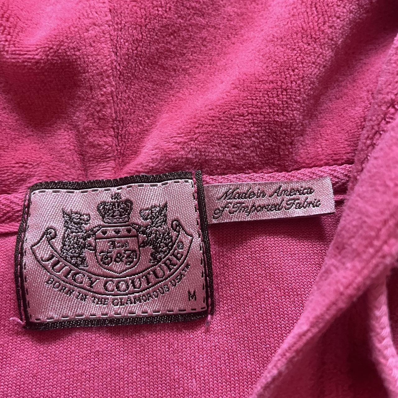Pink Juicy Couture Velour Zip up so cute!... - Depop