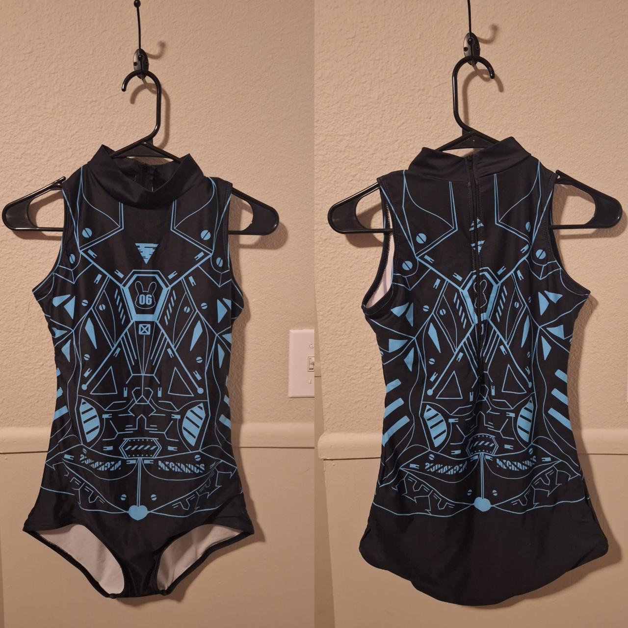 Cyber Suit One Piece Swimsuit Can be used either as... - Depop