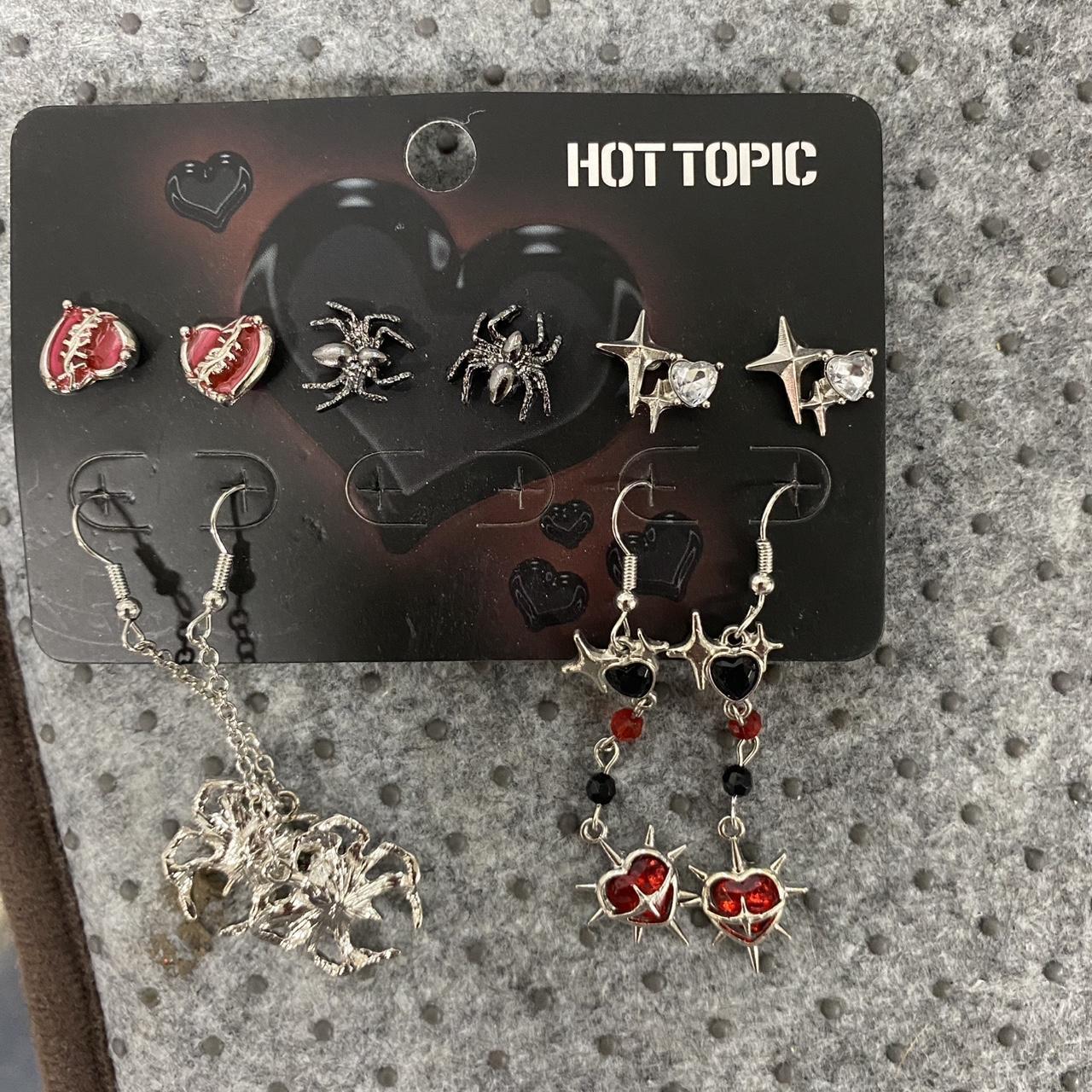 Hot topic earrings • Never worn only bought for... | Depop