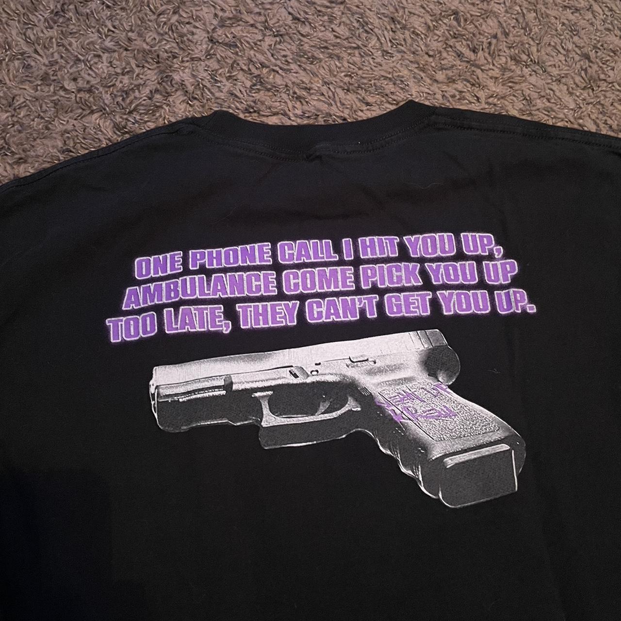 Large sos mula black and purple shirt #sosmula... - Depop