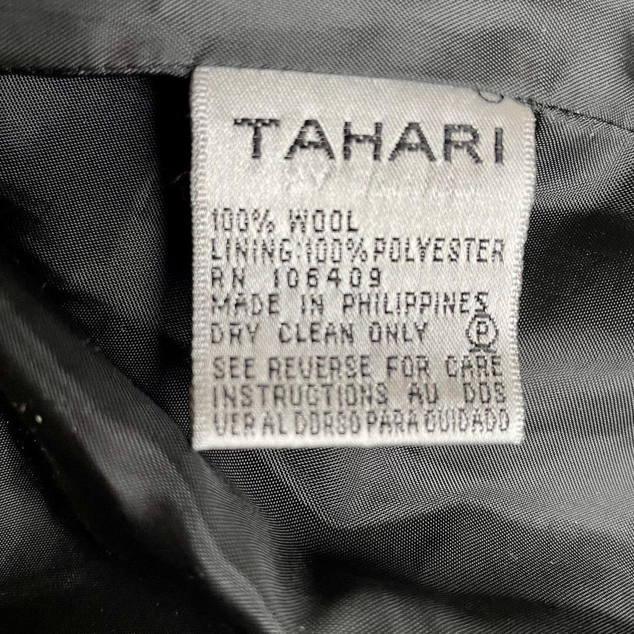 Tahari by Arthur S Levine 100% wool plaid striped... - Depop