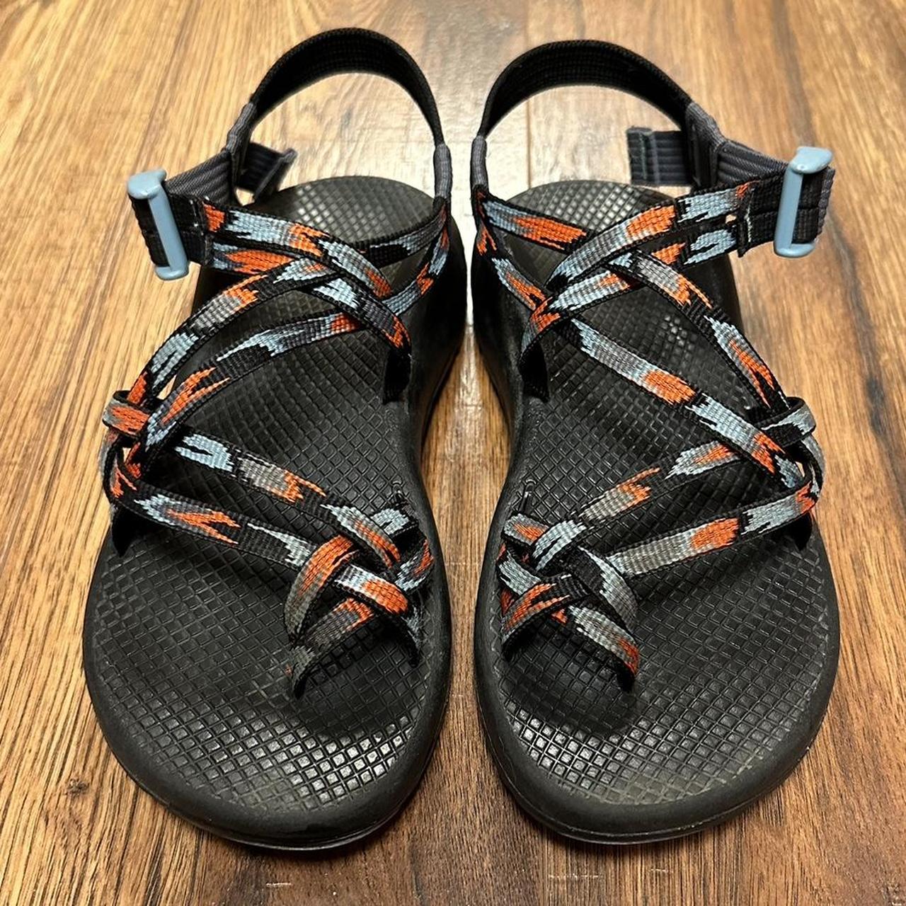 Chaco sandals blue, red & black double... - Depop