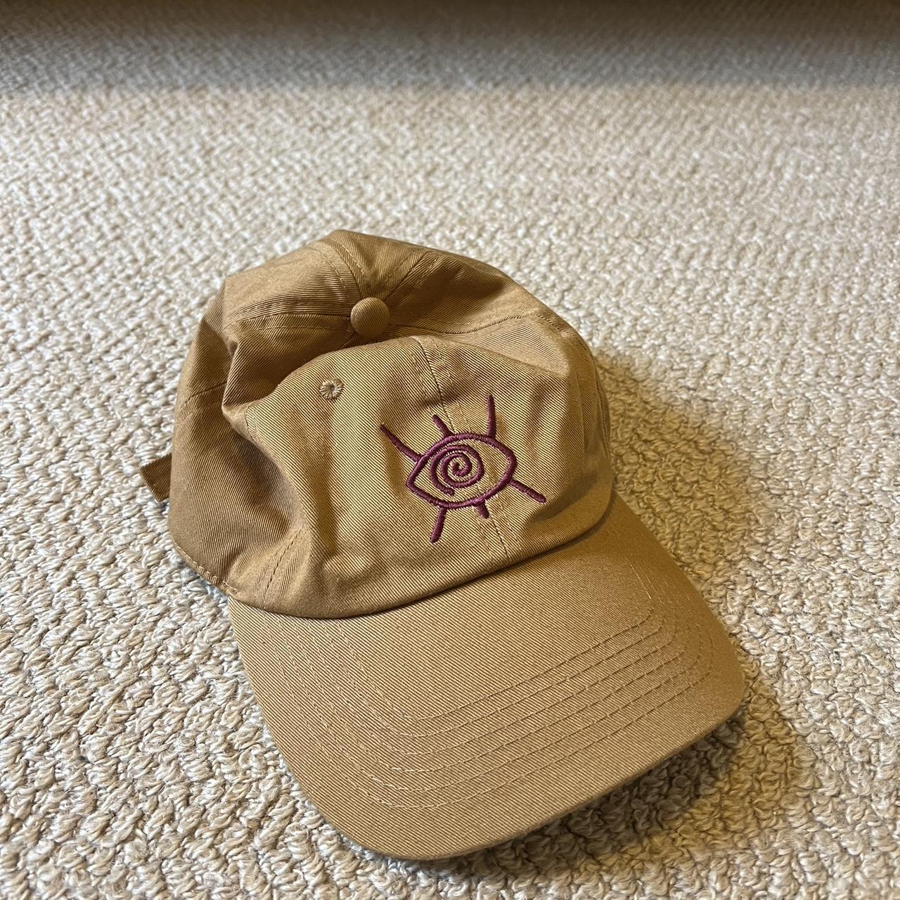 Tre Burt Embroidered Mustard Brown Baseball... | Depop