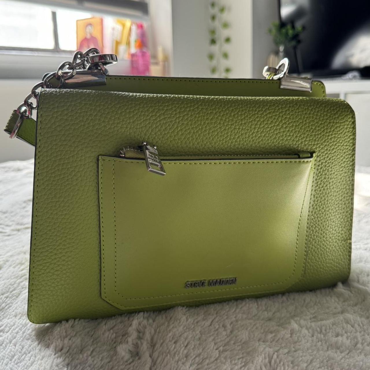 Green Steve Madden purse In perfect condition!!... - Depop