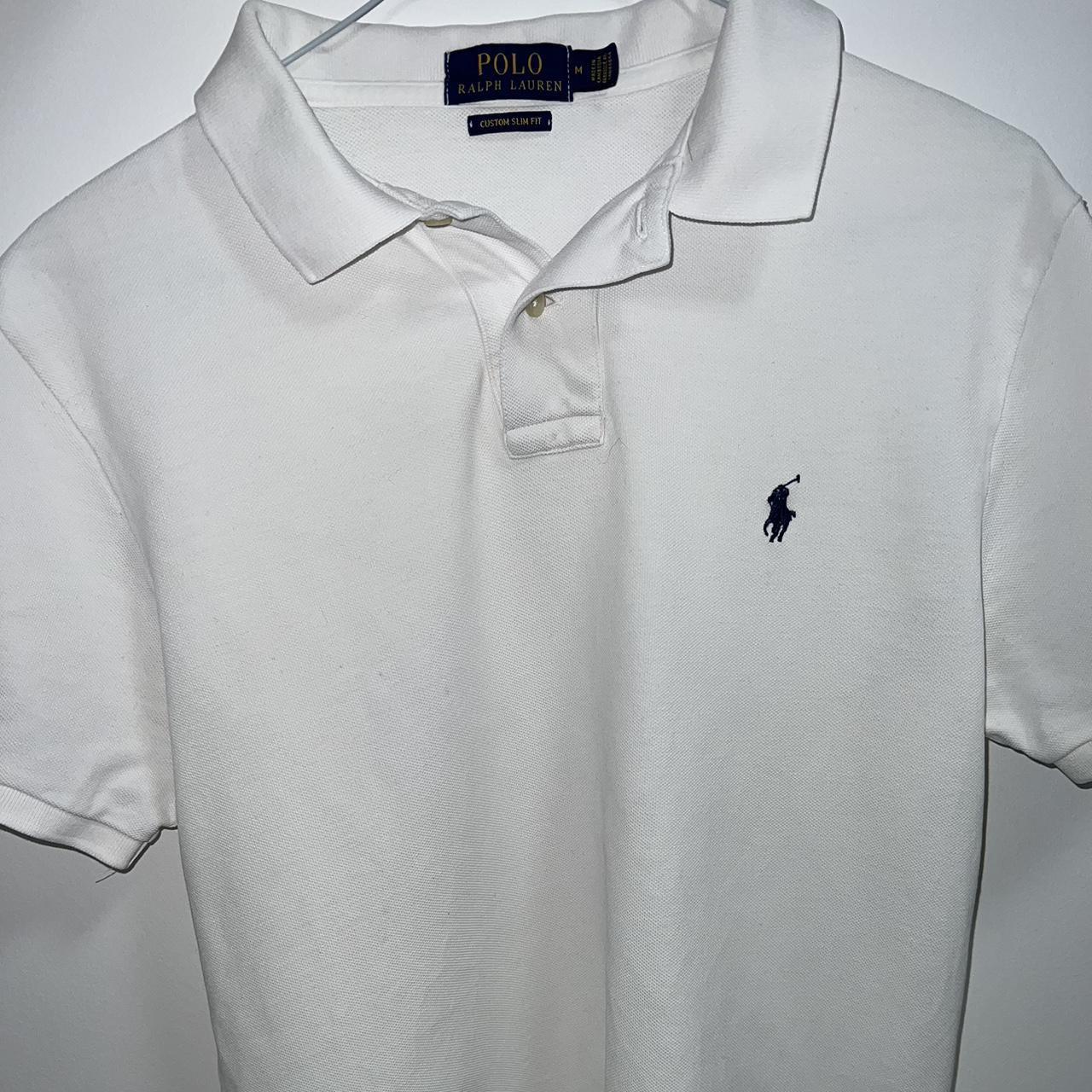 White Ralph Lauren Polo shirt🐎 Condition is... - Depop