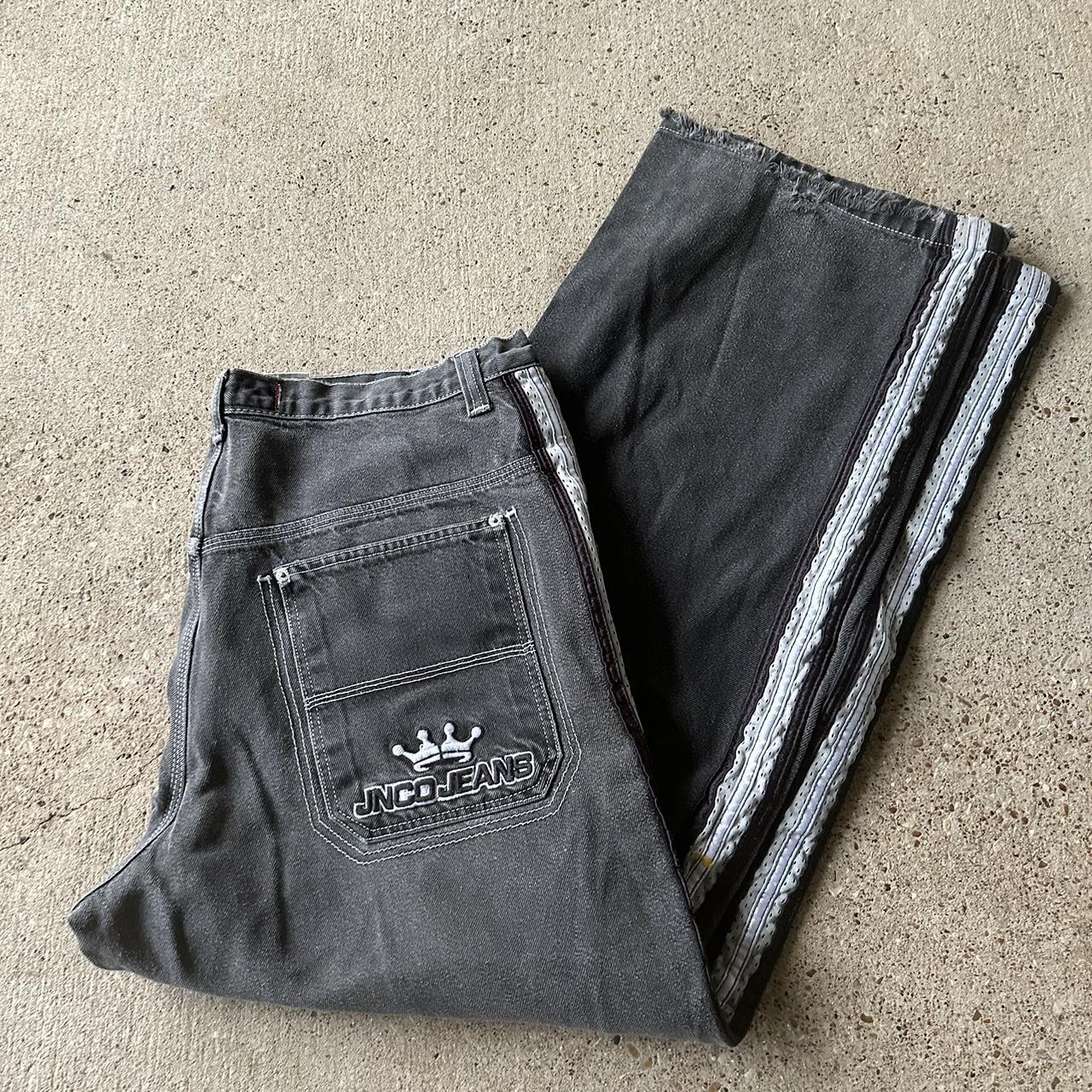Black JNCOS JEANS striped crown Flaws shown ON... - Depop