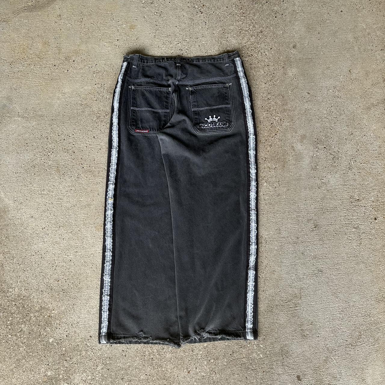 Black JNCOS JEANS striped crown Flaws shown ON... - Depop