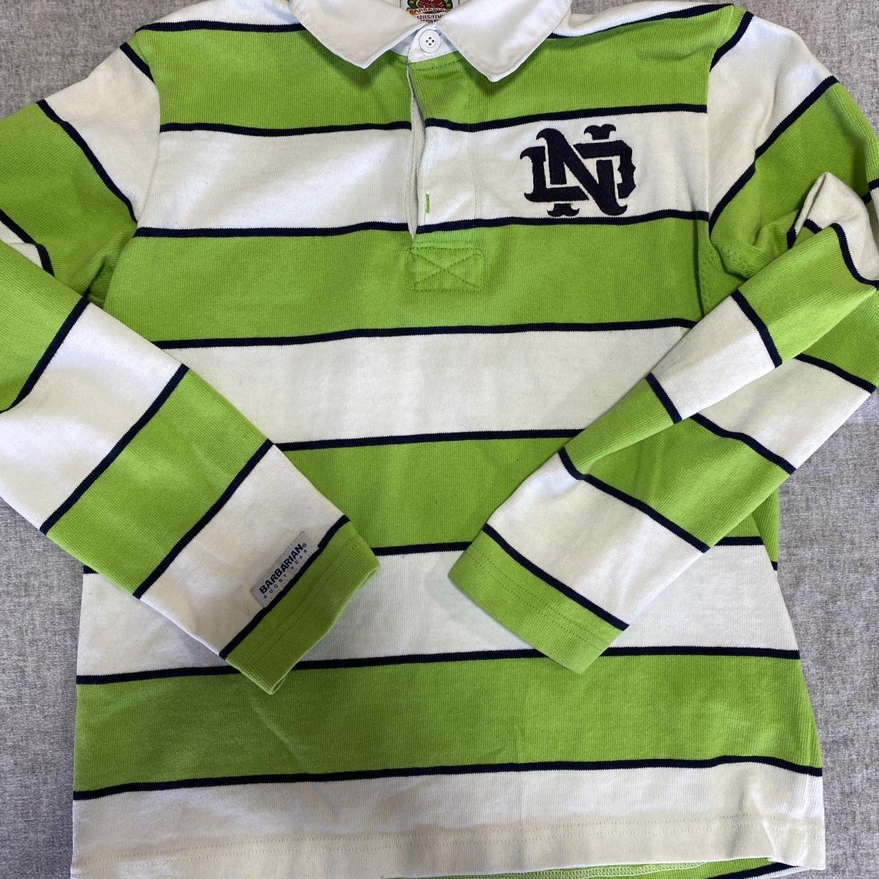Notre Dame Barbarian Rugby Shirt Womens Medium Green... - Depop