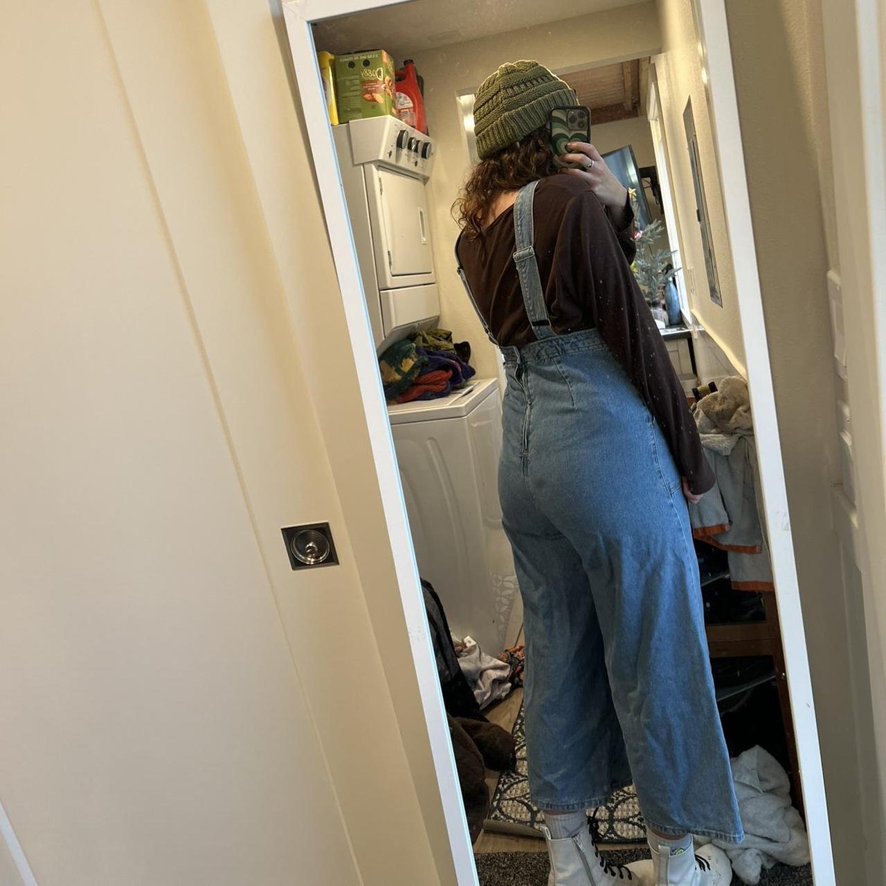 topshop overalls! only worn a couple times, in... - Depop