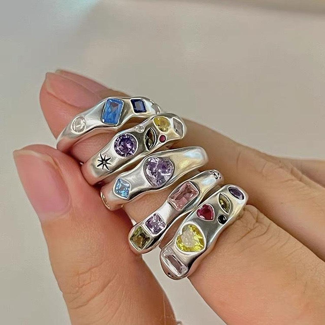 Set of five rings，brand new - Depop