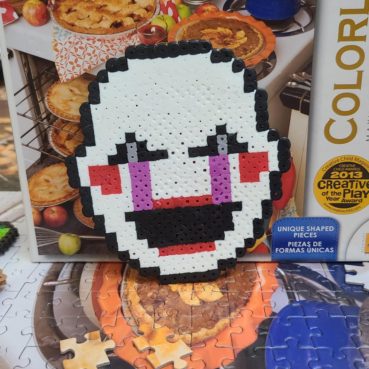 Perler Bead Puppet Face - Depop